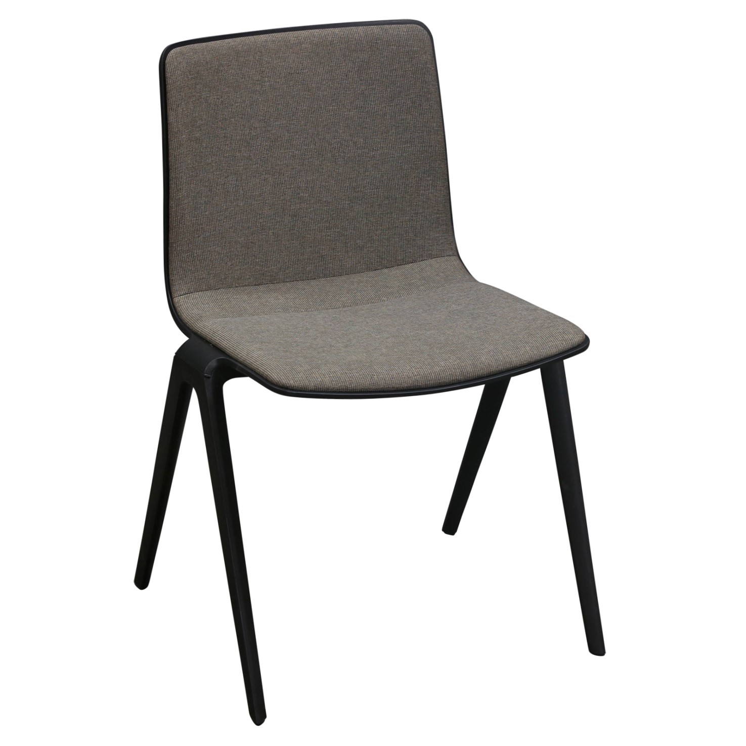 Davis Used Stack Chair, Gray Tweed - National Office Interiors and Liquidators