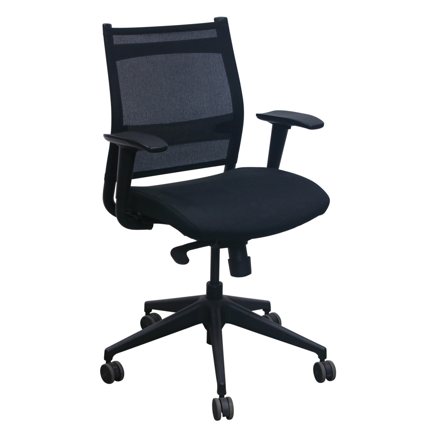 SitOnIt Wit Mid Back Used Mesh Task Chair, Black - National Office Interiors and Liquidators