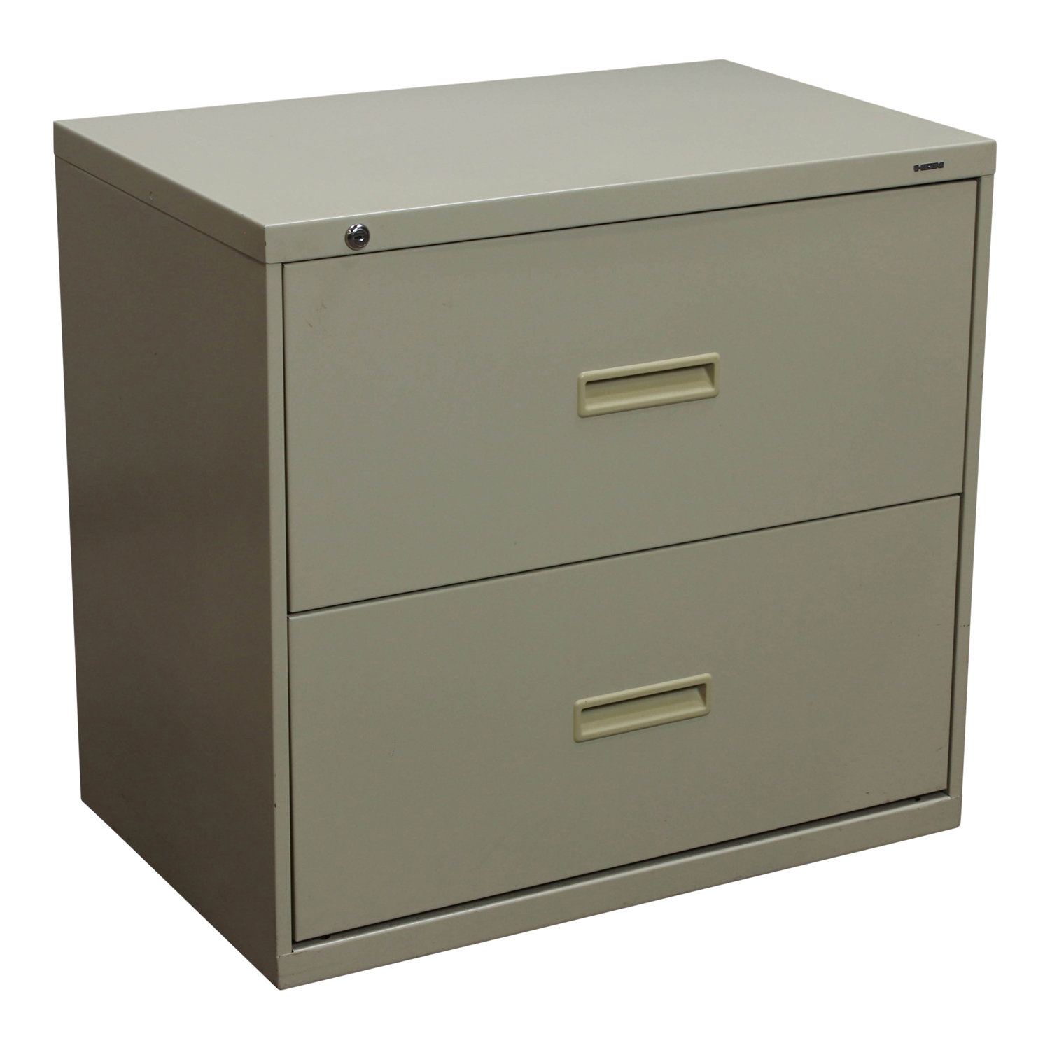 Hon Used 2 Drawer 30 Inch Lateral File, Light Putty - National Office Interiors and Liquidators