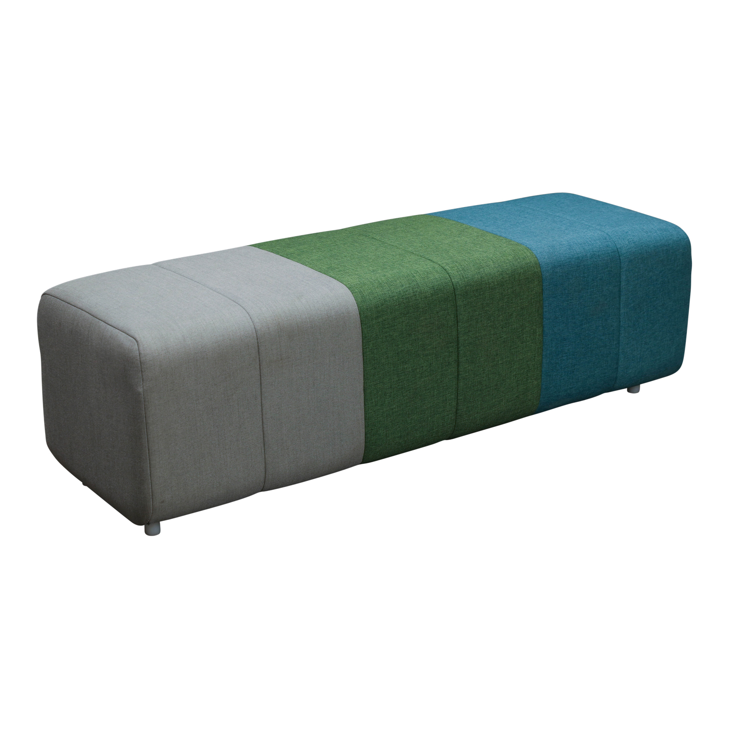 20x60 Used Fabric Multi-color Bench, Turquoise, Blue and Green - National Office Interiors and ...