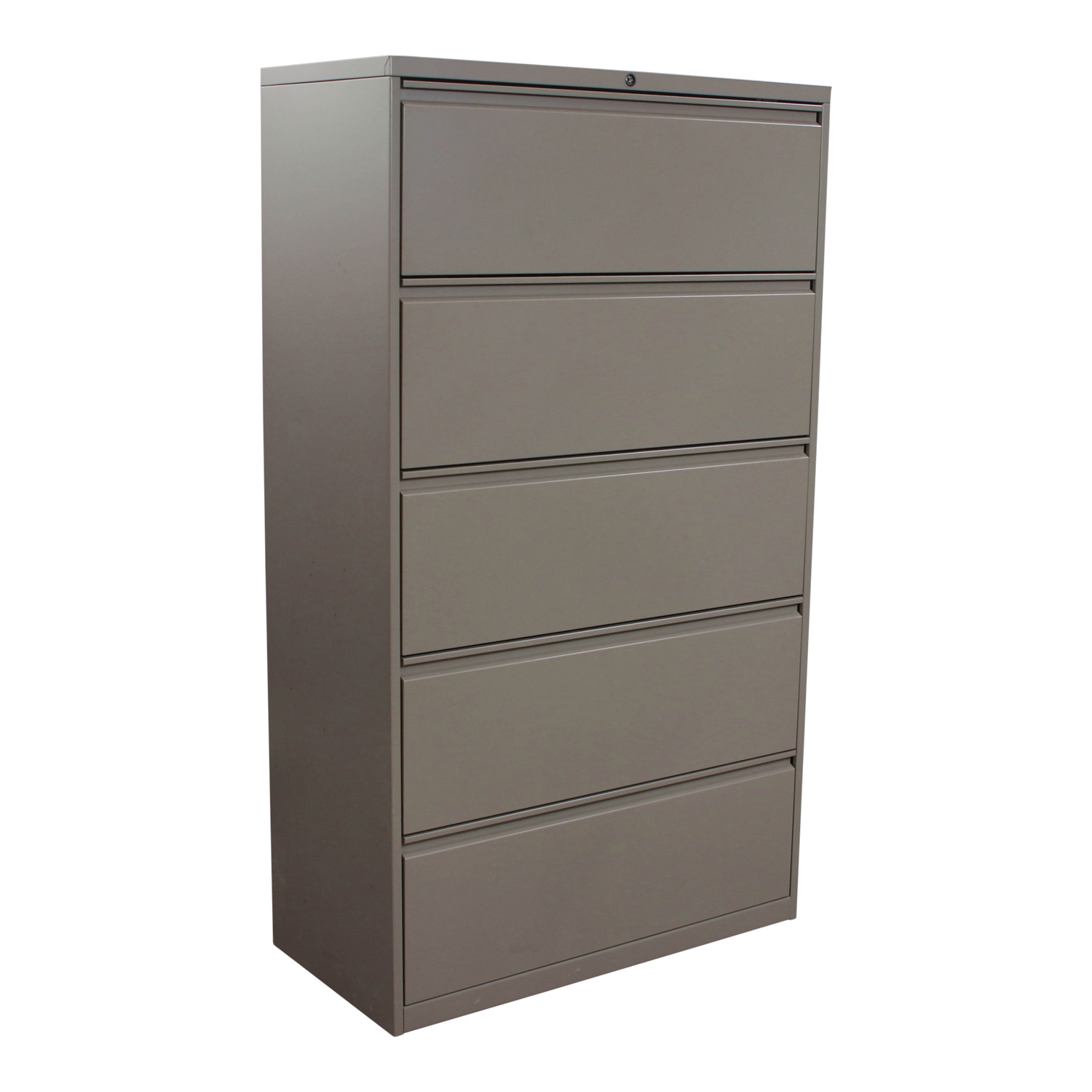 Haworth Used 5 Drawer 42 In Lateral File, Gray - National Office Interiors and Liquidators