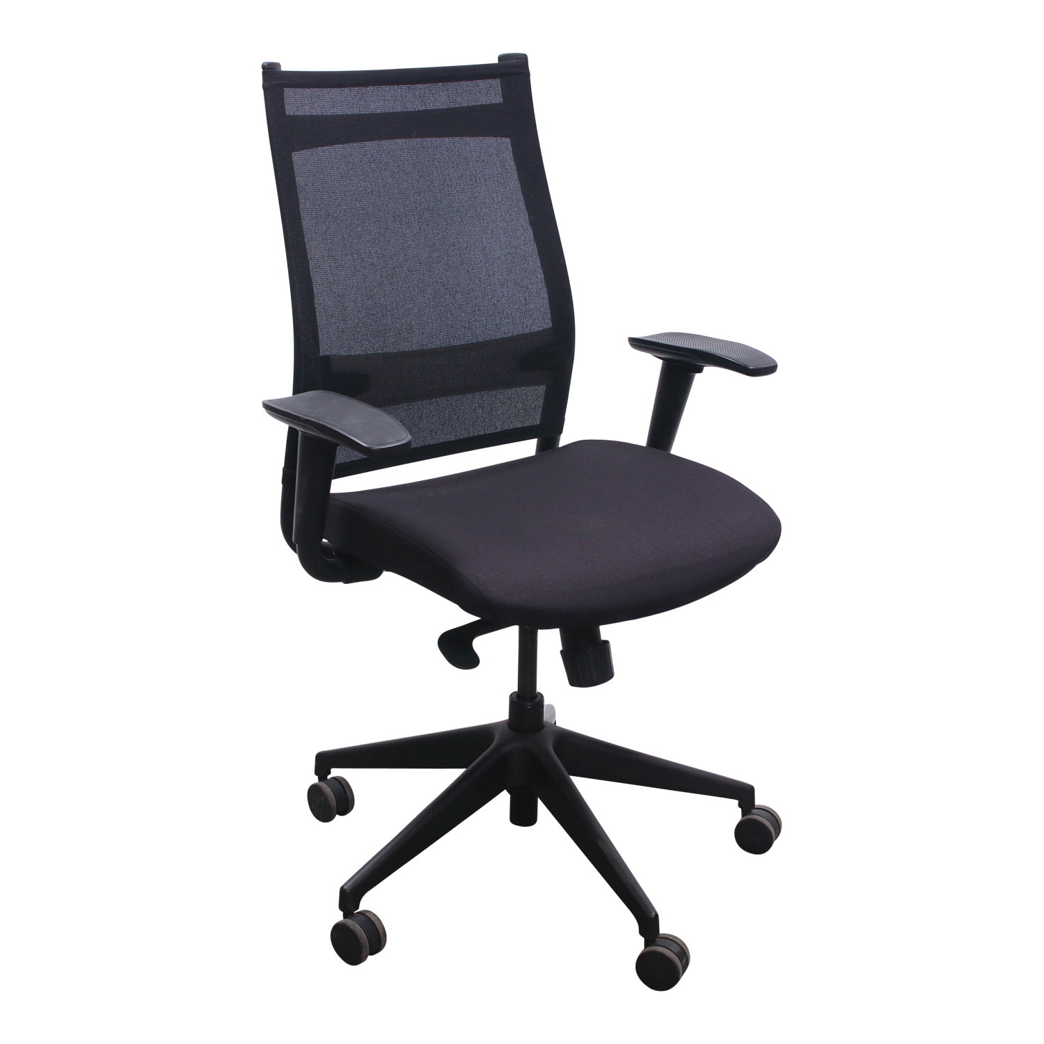 SitOnIt Wit High Back Used Black Mesh Task Chair, Licorice Seat - National Office Interiors and ...