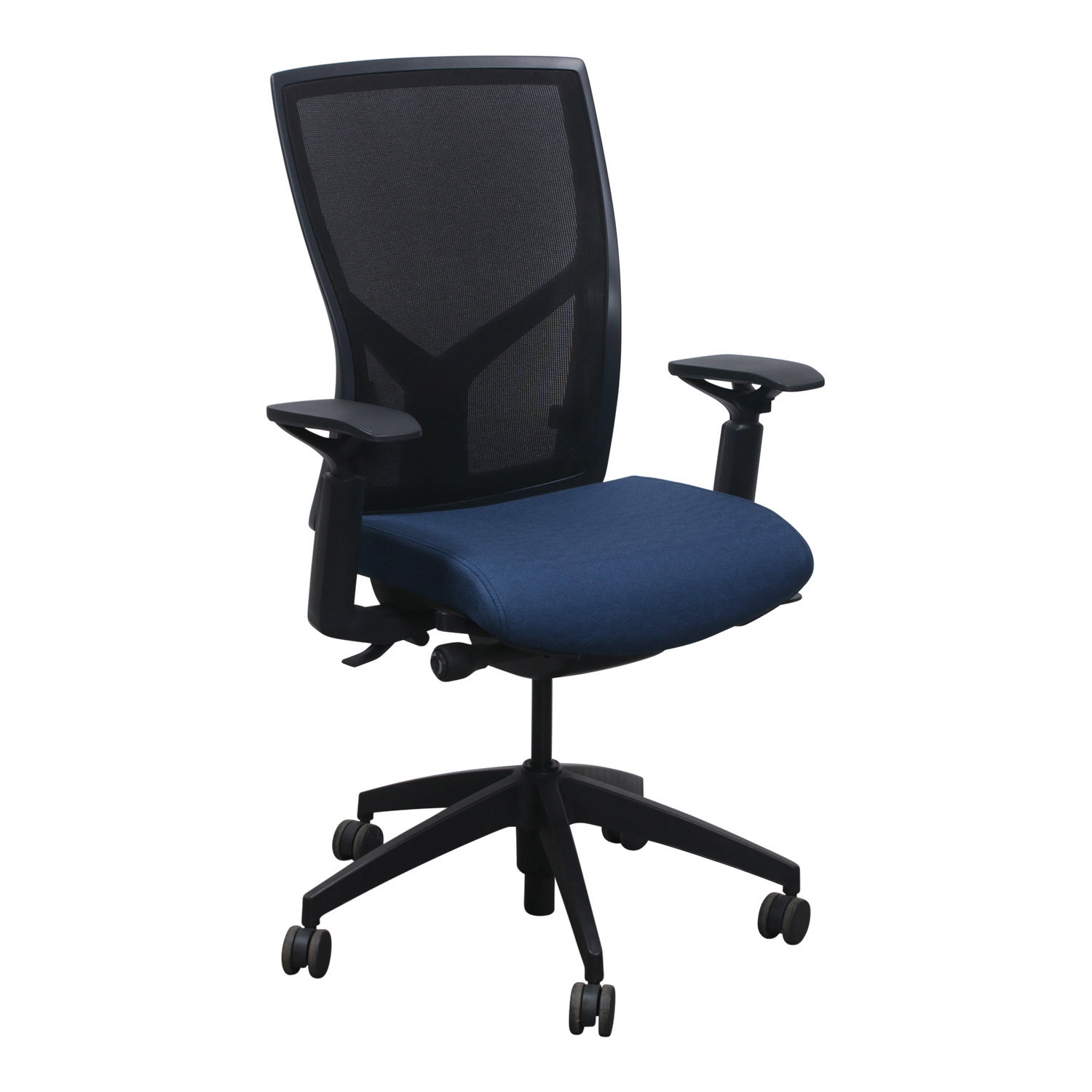 SitOnIt Torsa Used Black Mesh Back Task Chair, Blue Night Seat - National Office Interiors and ...