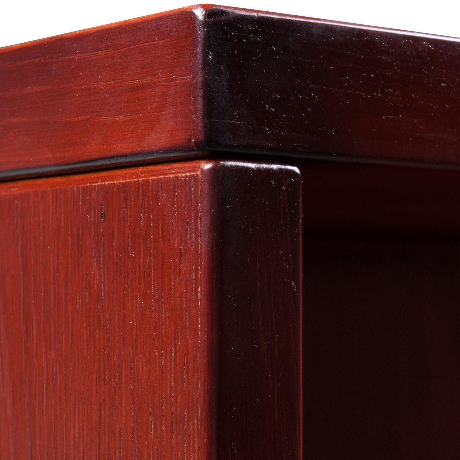 Wood Used 5 Shelf Bookcase, Cherry Red - National Office Interiors and ...