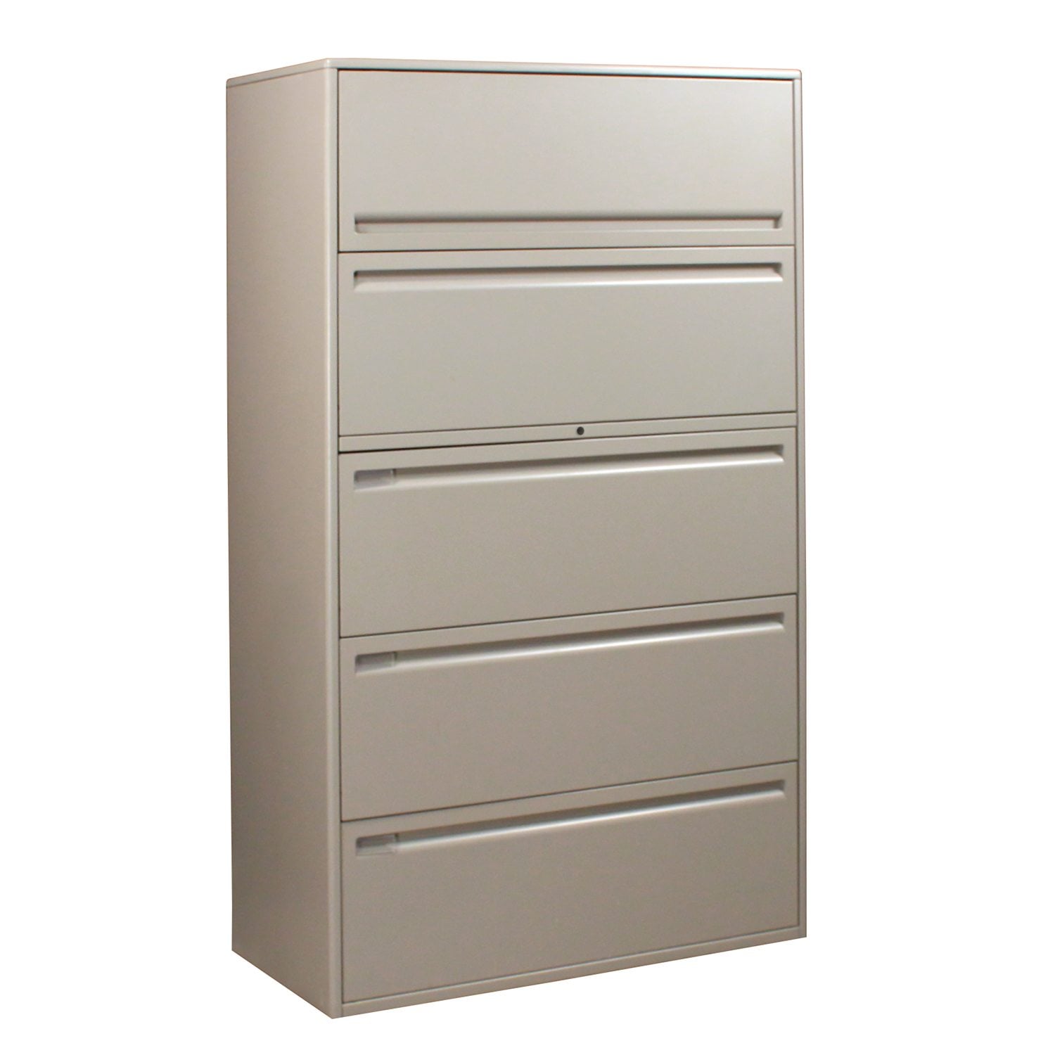 Haworth 5 Drawer Light Gray Used Lateral File 950 Series 36 Inch ...