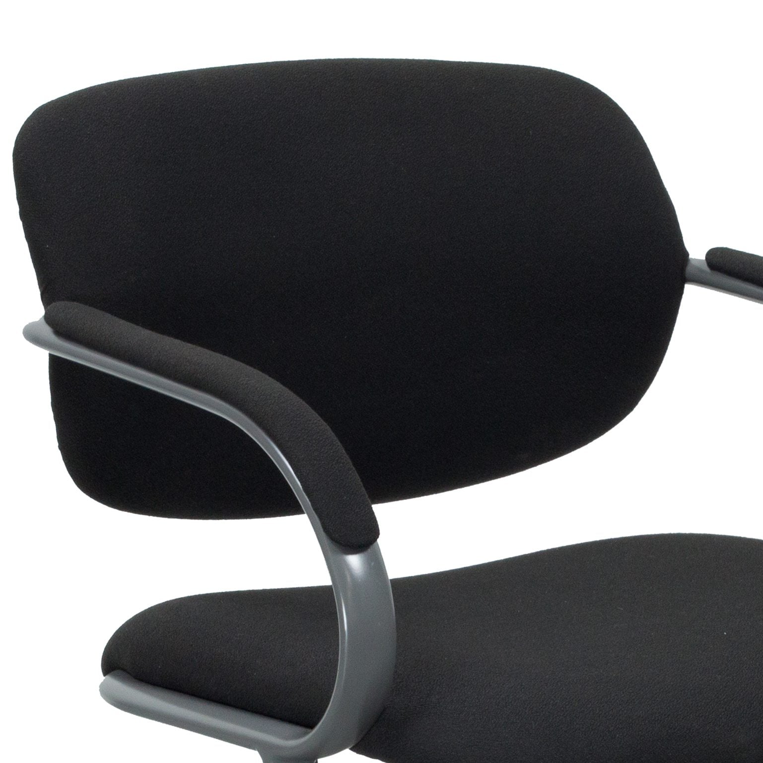Haworth Reupholstered Used Side Chair, Black - National Office ...