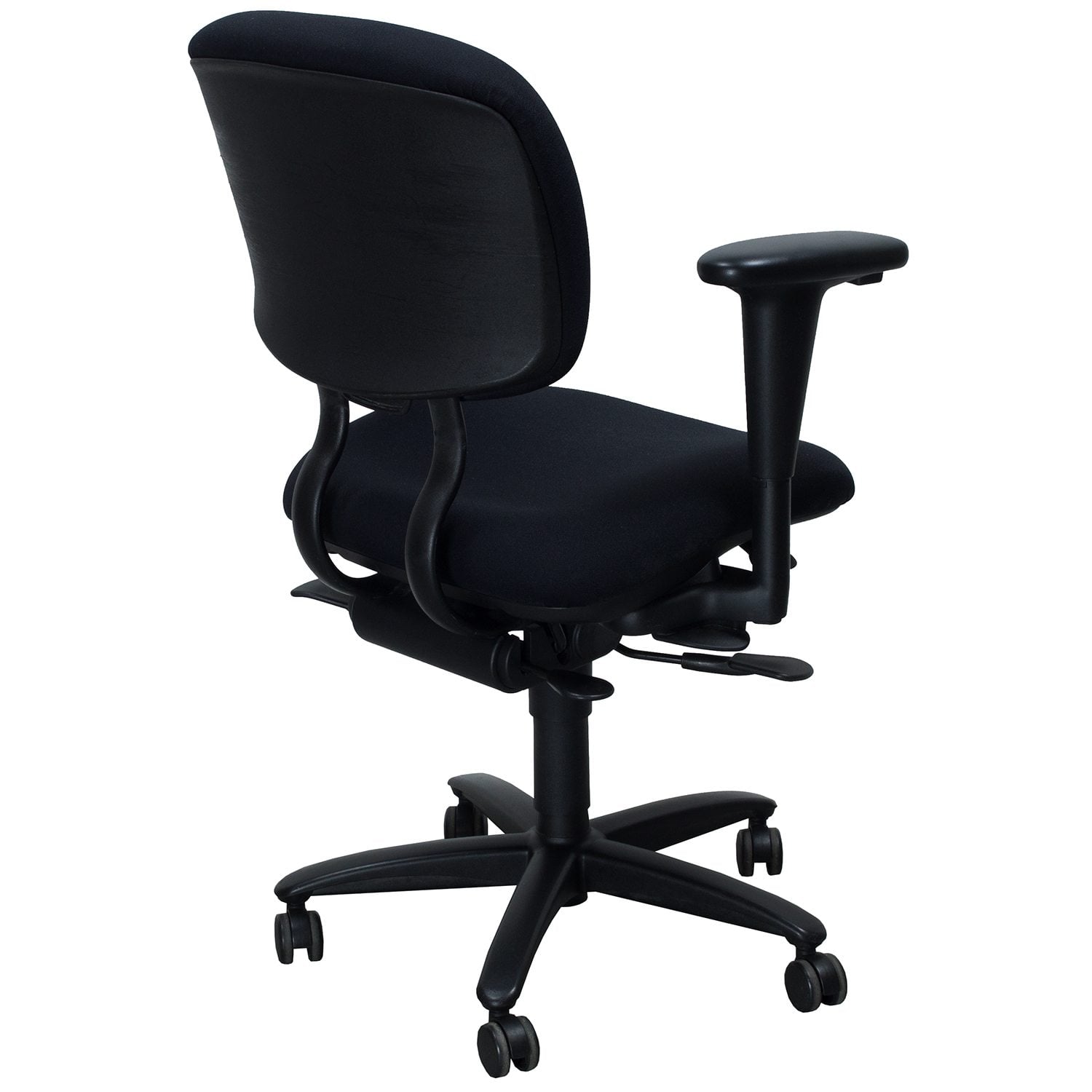 Haworth Improv HE Series Used Mid Back Task Chair, Black - National ...