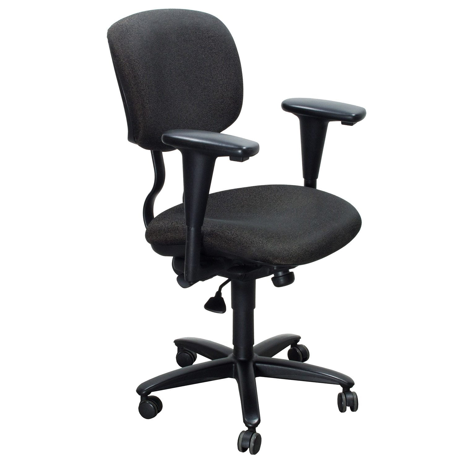 Haworth Improv HE Series Used Mid Back Task Chair, Gray Speckle ...