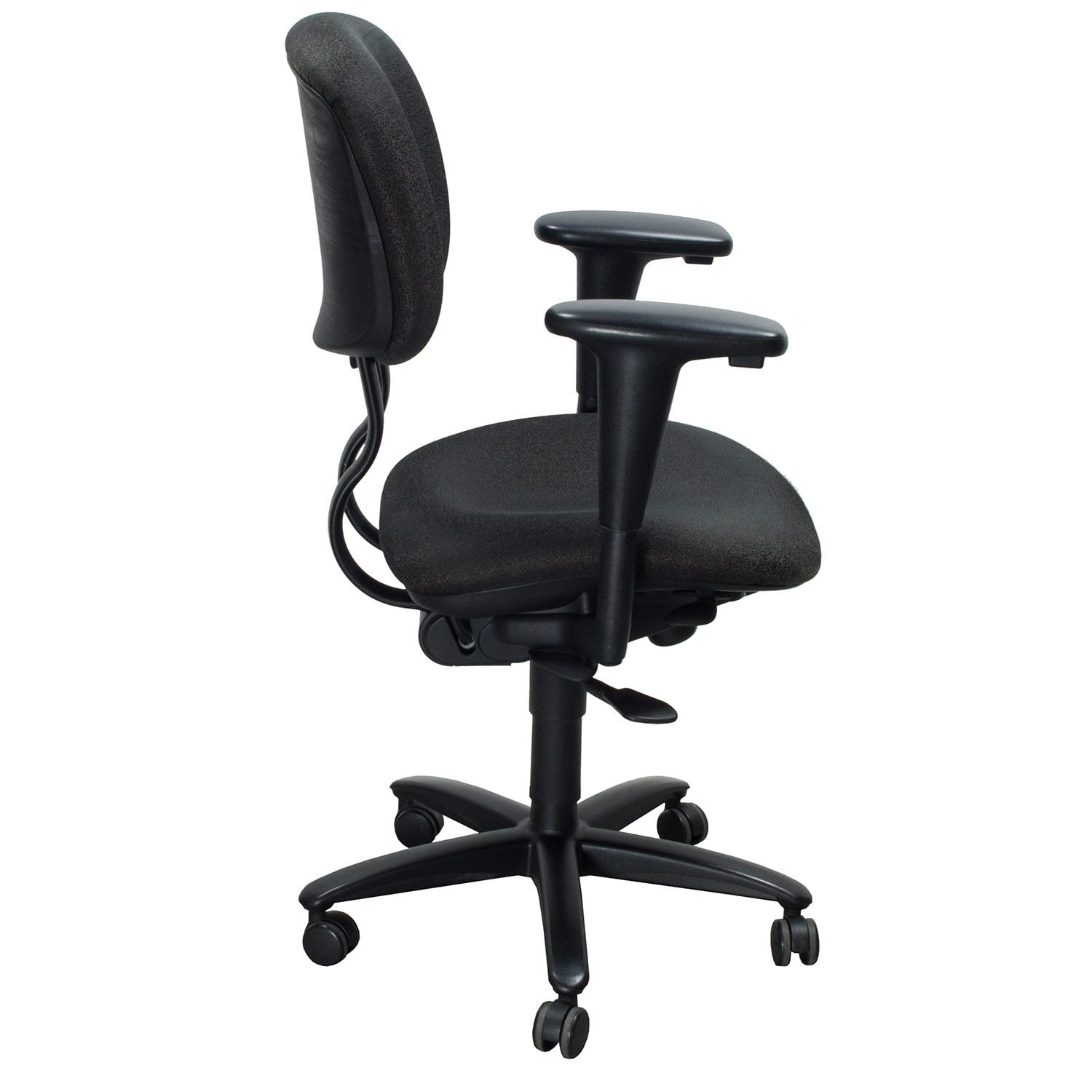 Haworth Improv HE Series Used Mid Back Task Chair, Gray Speckle ...