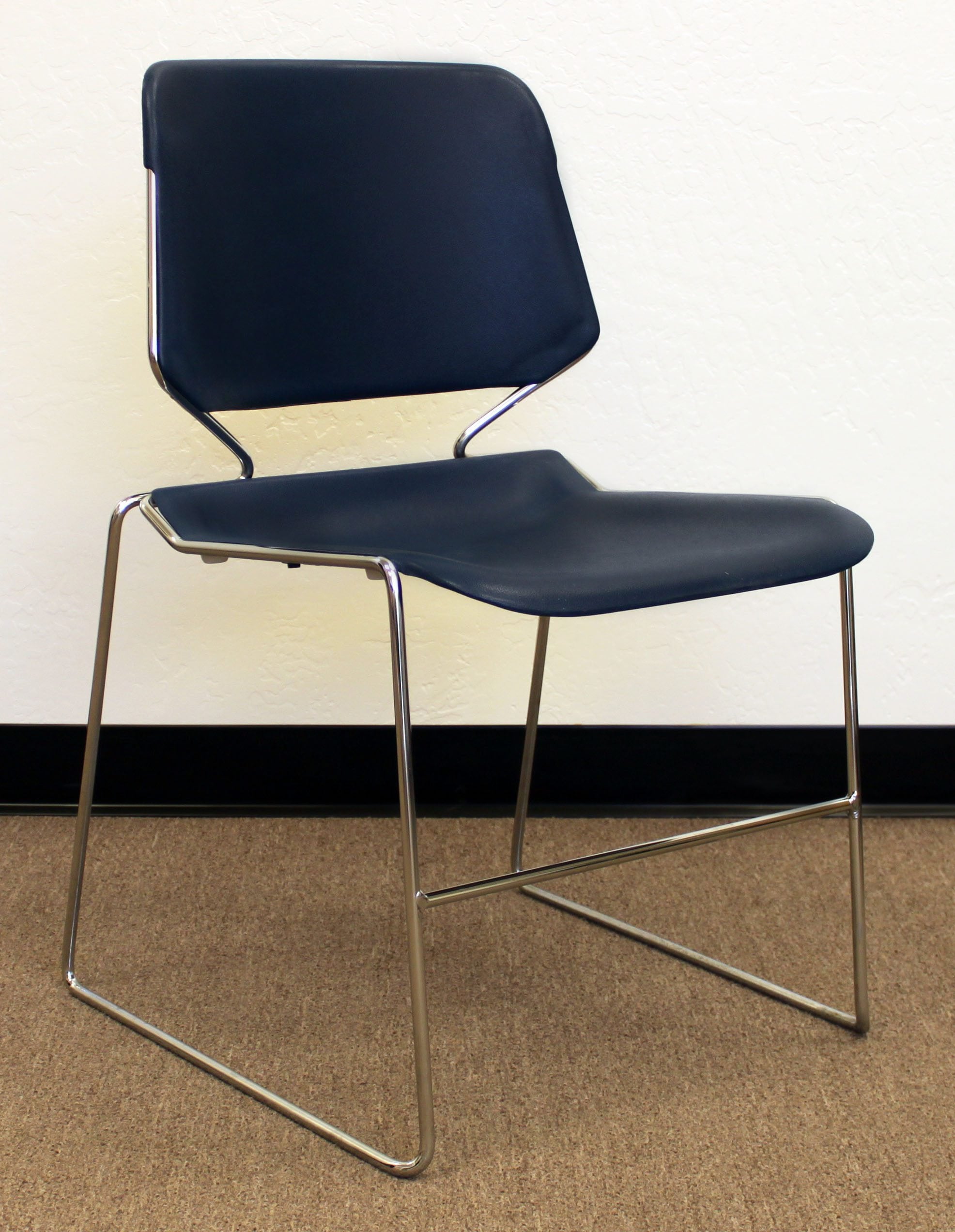 Krueger Matrix Used Stack Chair, Blue - National Office Interiors and ...