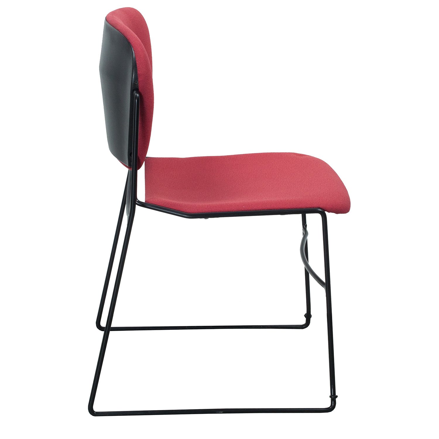 KI Reupholstered Perry Used Stack Chair, Red - National Office ...