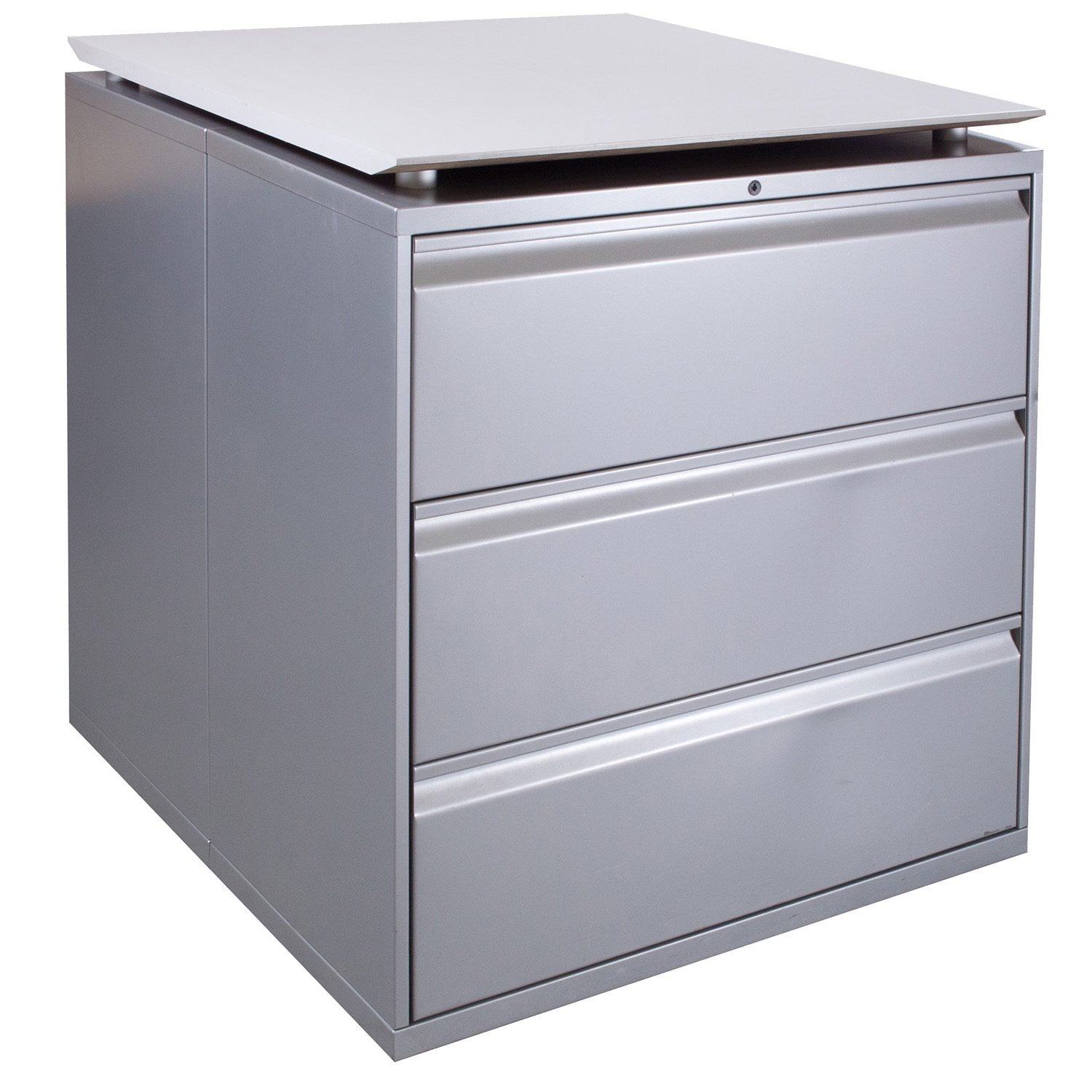 Knoll Calibre Pod of 2 Used 3 Drawer Lateral File, Silver - National ...