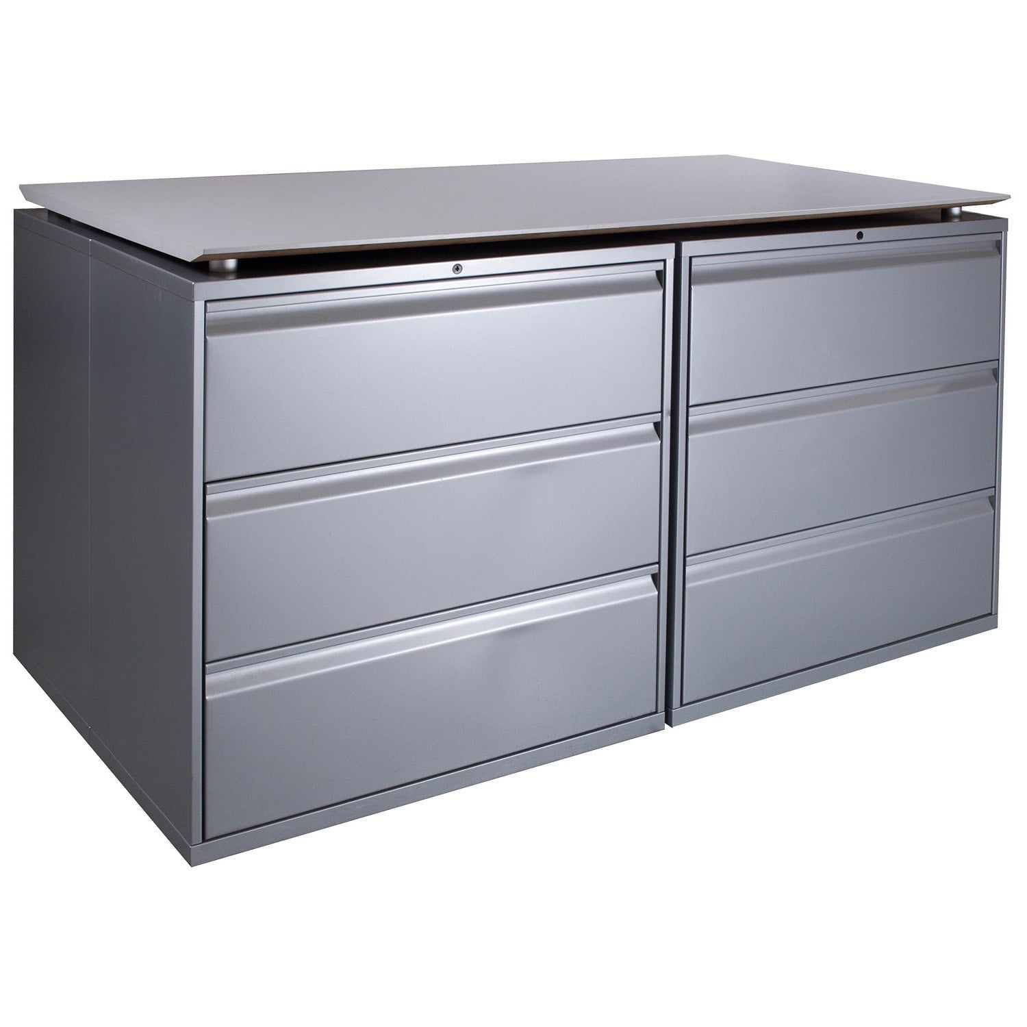 Knoll Calibre Pod of 4 Used 3 Drawer Lateral File, Silver - National ...