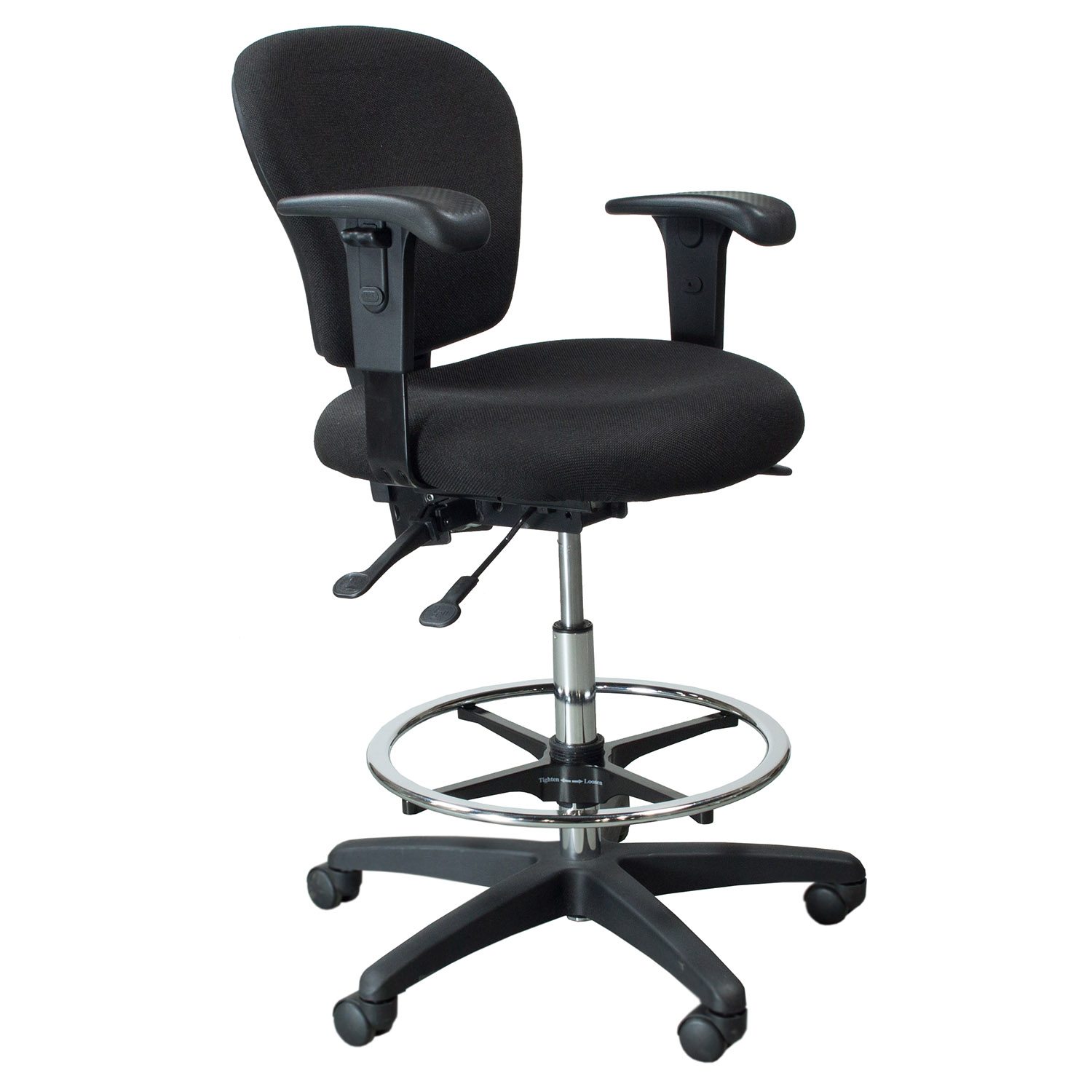Office Master Used Stool, Black - National Office Interiors and Liquidators
