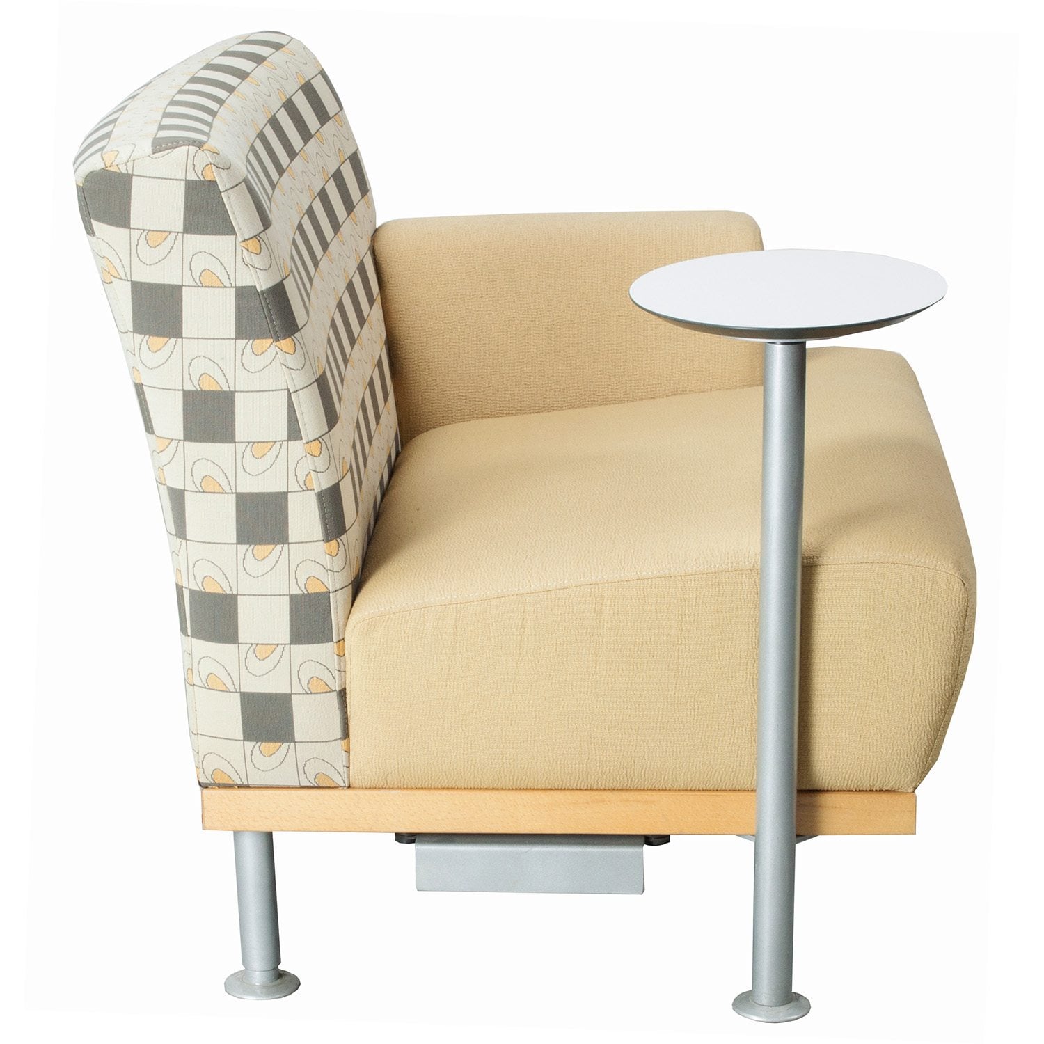 Tablet Work Used Lounge Chair with Power Data Hookups, Checkered Design ...