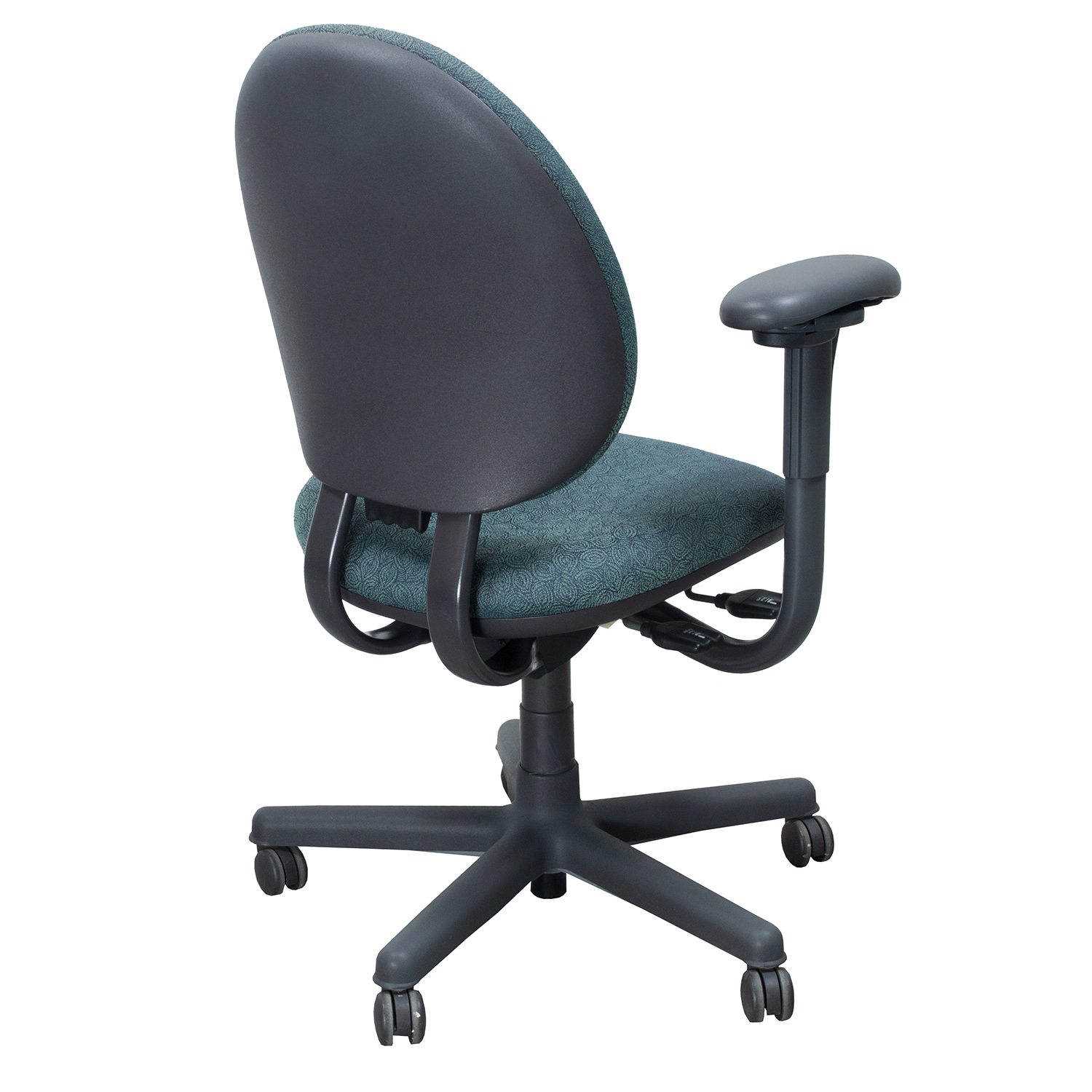Steelcase Criterion Used High Back Series Task Chair, Green Pattern ...