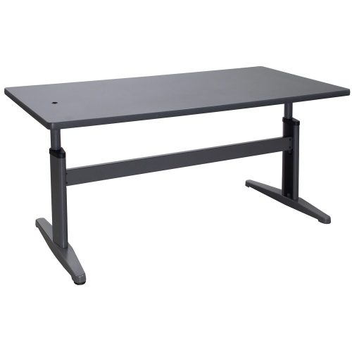 30x60 Inch Used Adjustable Height Training Table, Gray - National ...