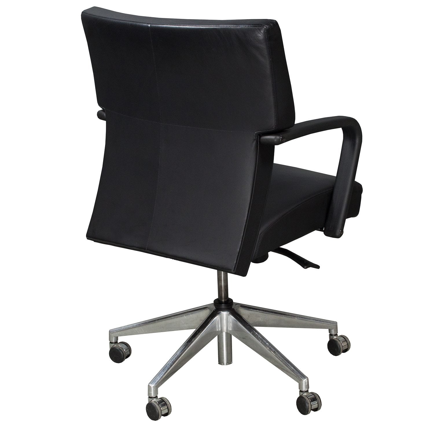 HBF MV9 Used Leather Conference Chair, Black - National Office ...