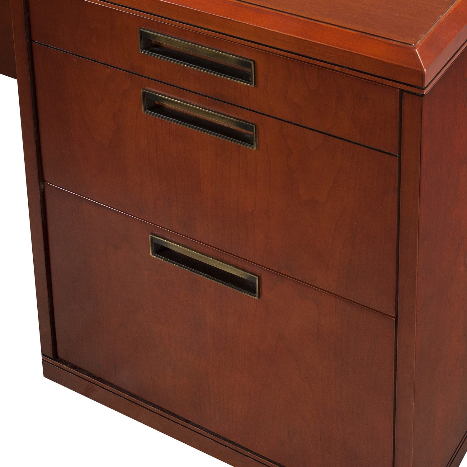 Kimball Used Desk Set, Cherry - National Office Interiors and Liquidators