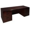 Paoli Used Desk Set, Mahogany - National Office Interiors and Liquidators