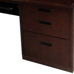 Paoli Used Desk Set, Mahogany - National Office Interiors and Liquidators