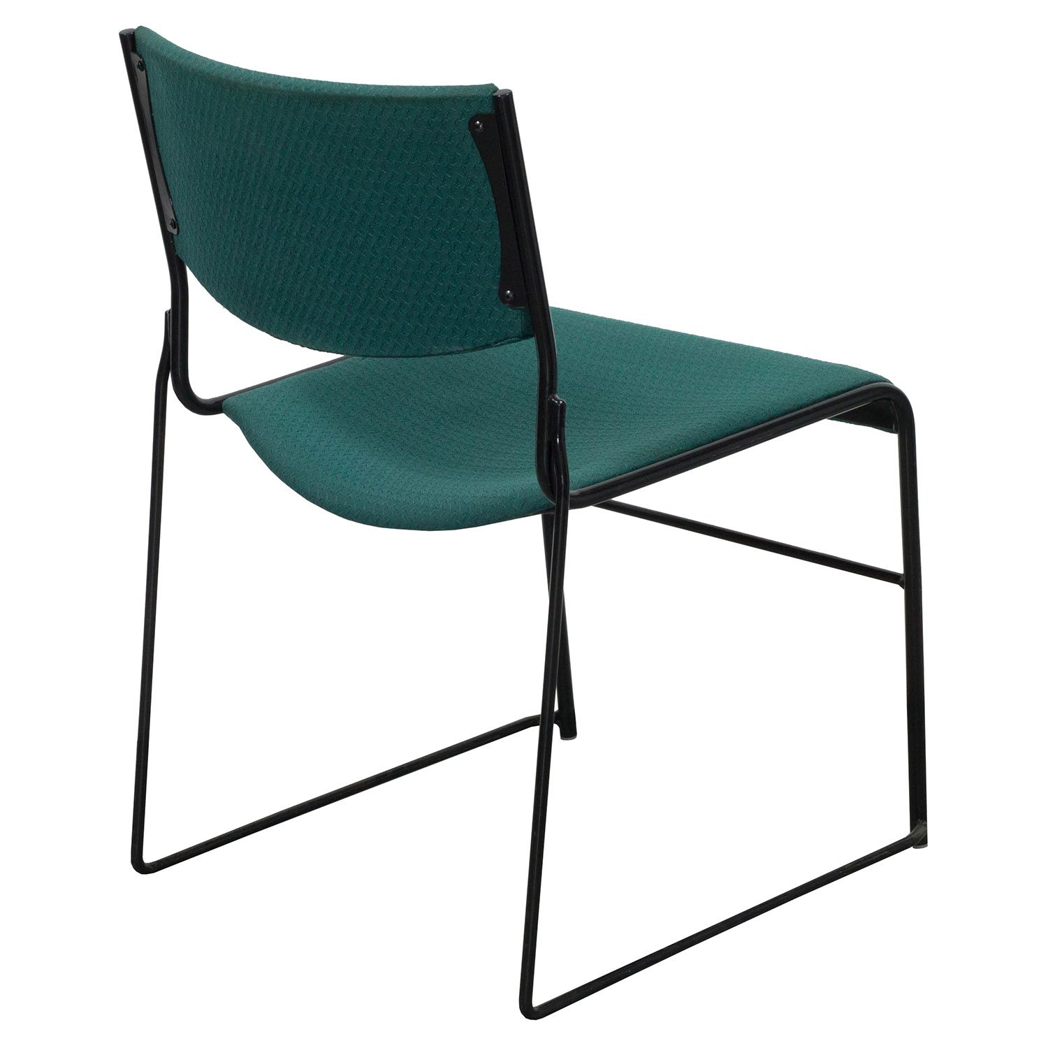 Thonet Used Stack Chair, Green - National Office Interiors and Liquidators