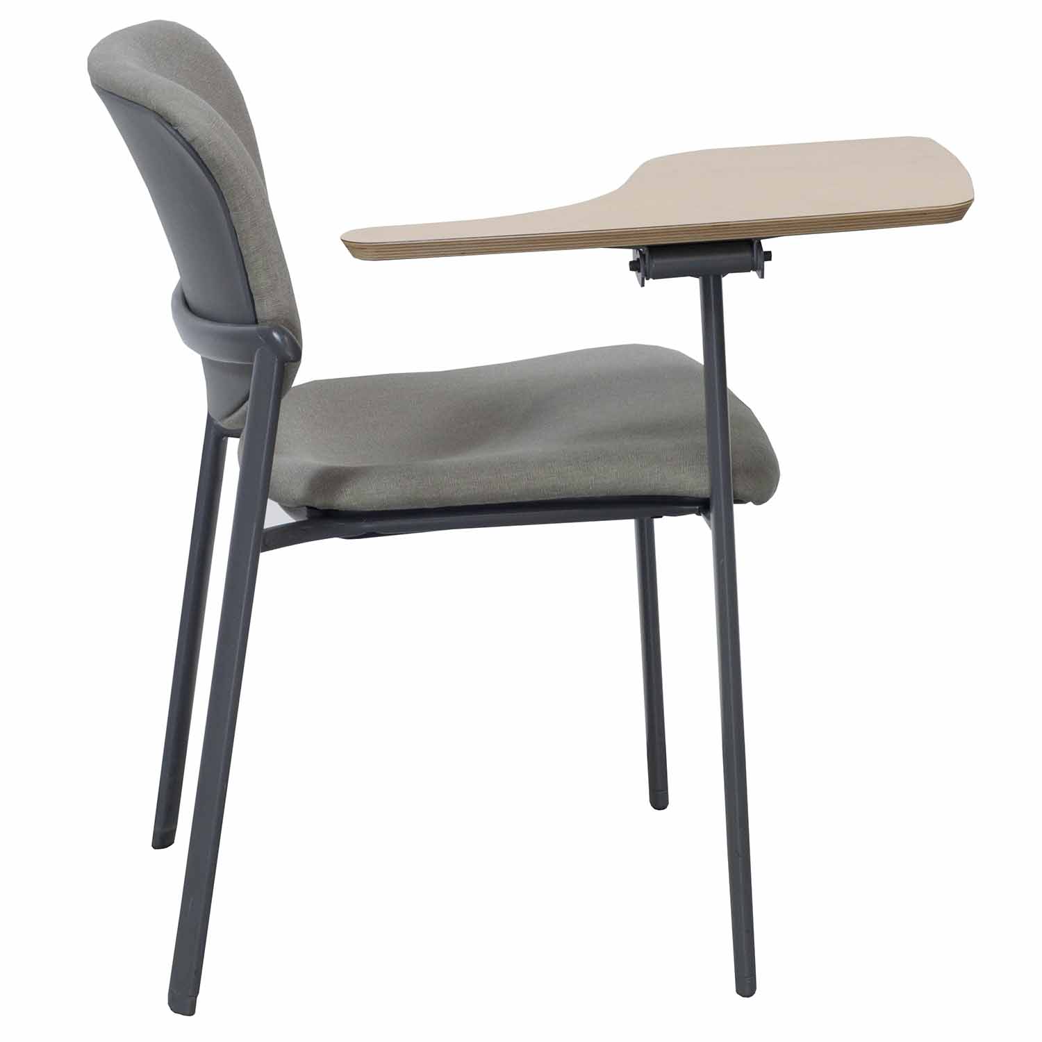 Haworth Improv Used Stackable Right Tablet Arm Chair, Gray - National ...
