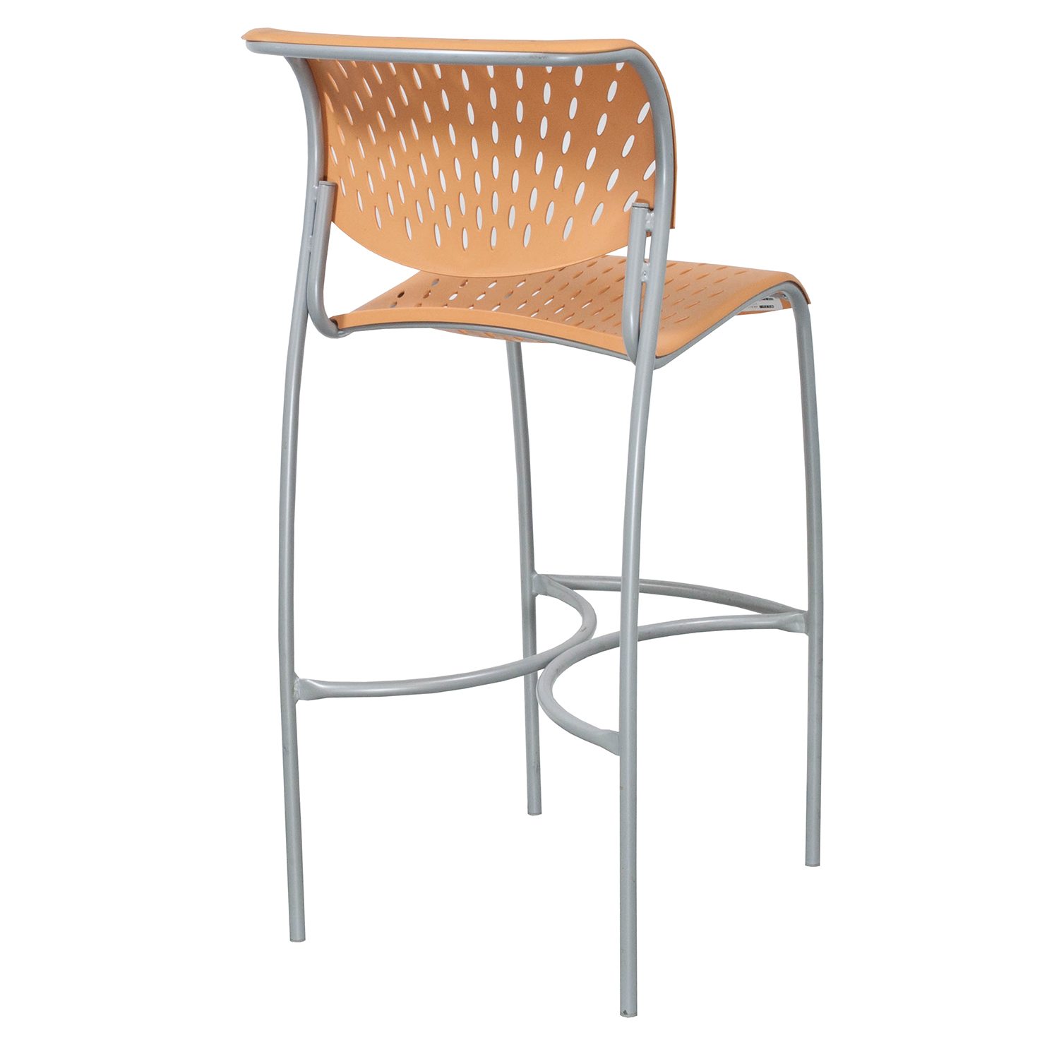 Izzy+ Hannah Used Stool, Orange - National Office Interiors and Liquidators