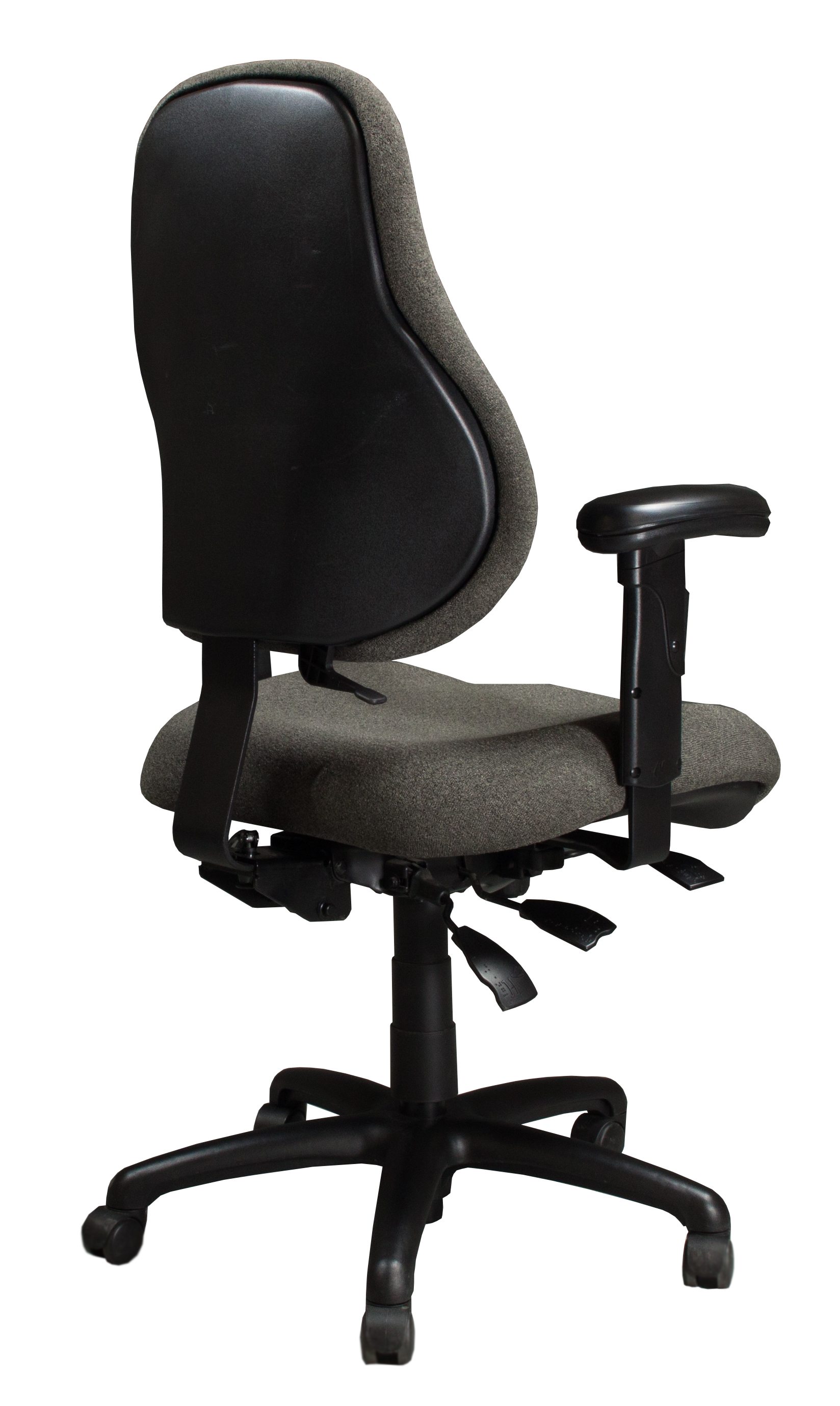 3 Paddle Used Task Chair, Gray - National Office Interiors and Liquidators