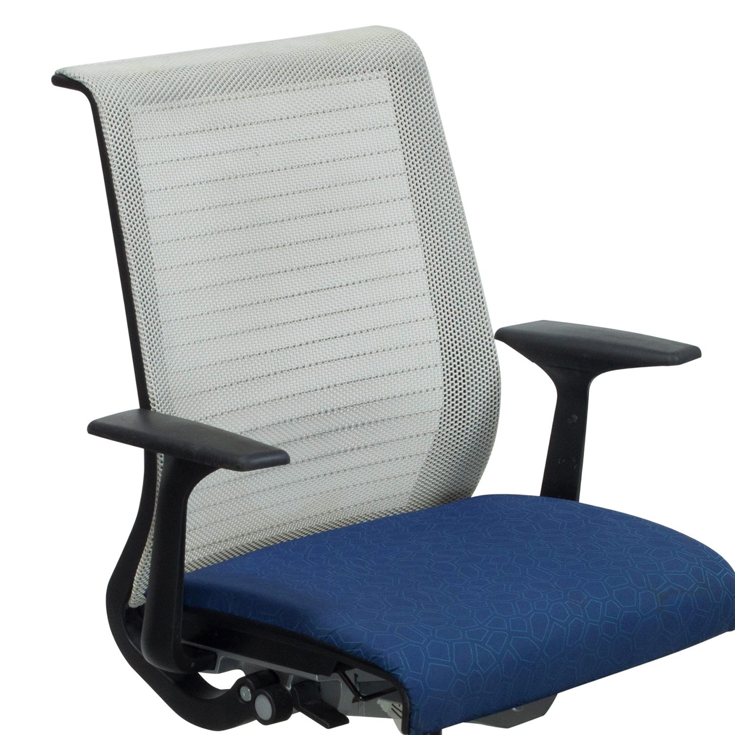 Steelcase Think Used Mesh Back Conference Chair, Blue Pattern ...