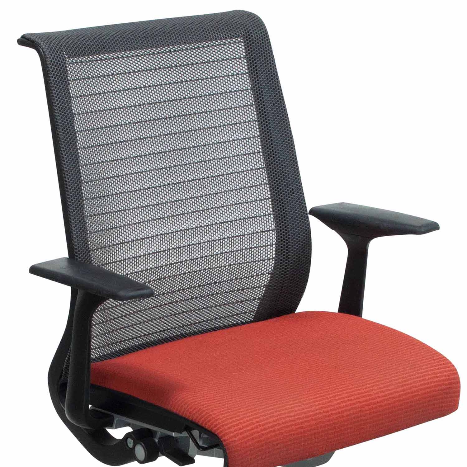 Steelcase Think Used Mesh Back Conference Chair, Red Textured ...