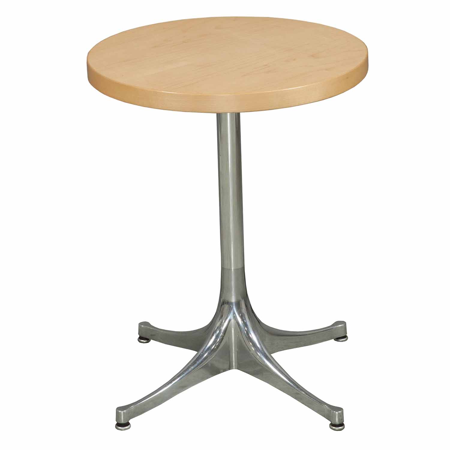 Herman Miller Used 17 Inch Round Veneer End Table, Maple - National ...