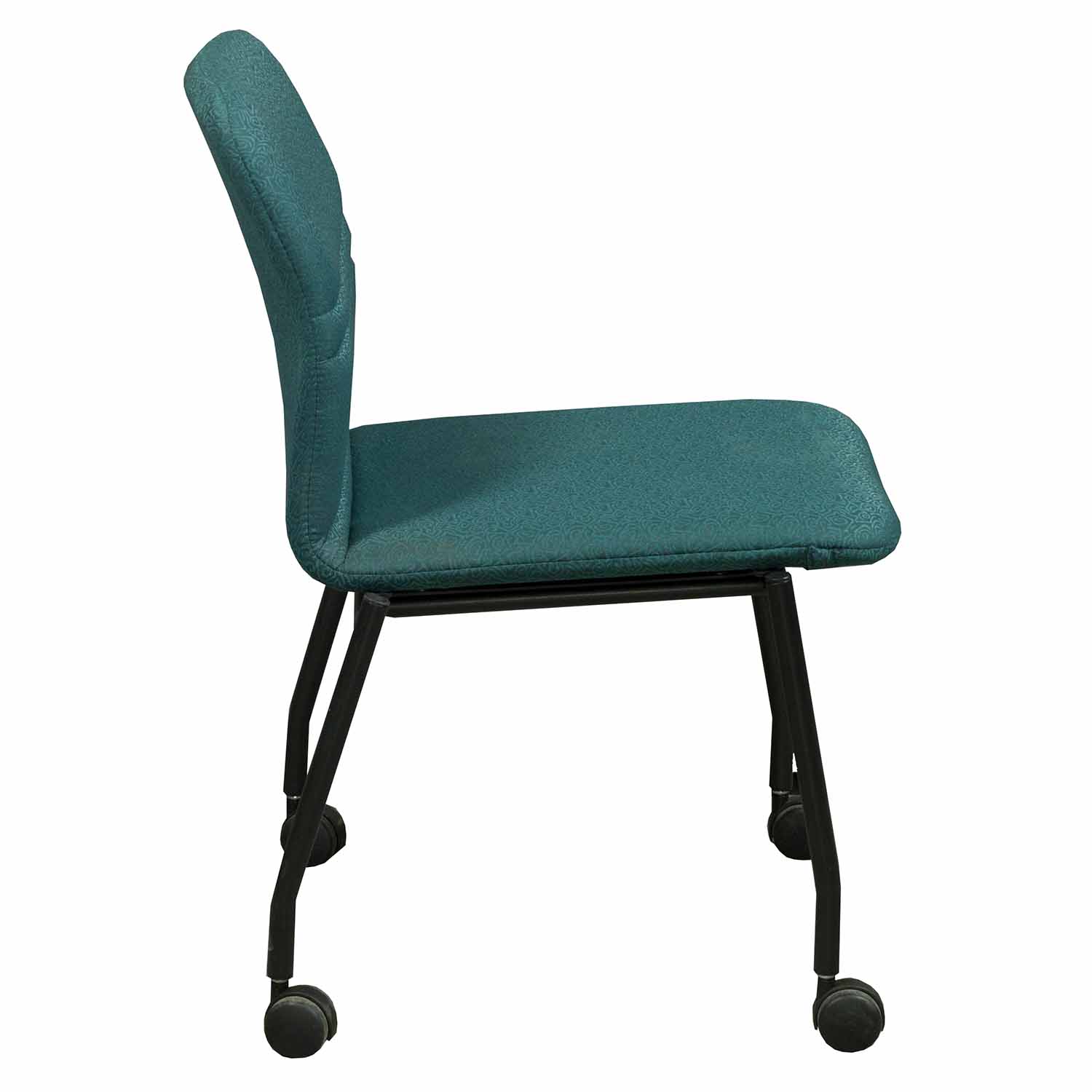 Stylex Bounce Used Mobile Stack Chair, Teal - National Office Interiors ...