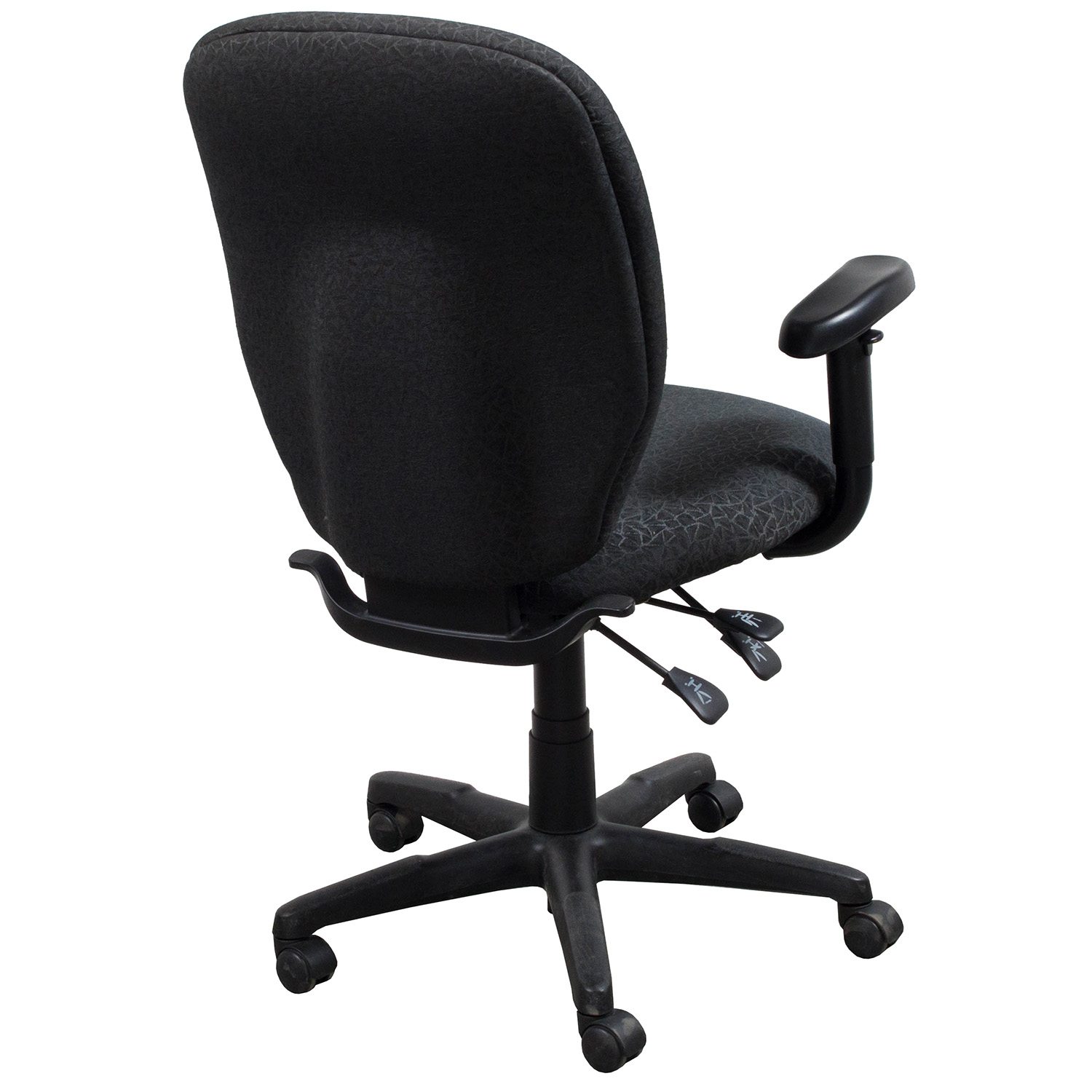 United Chair Savvy Used Task Chair, Black Gray Pattern - National ...