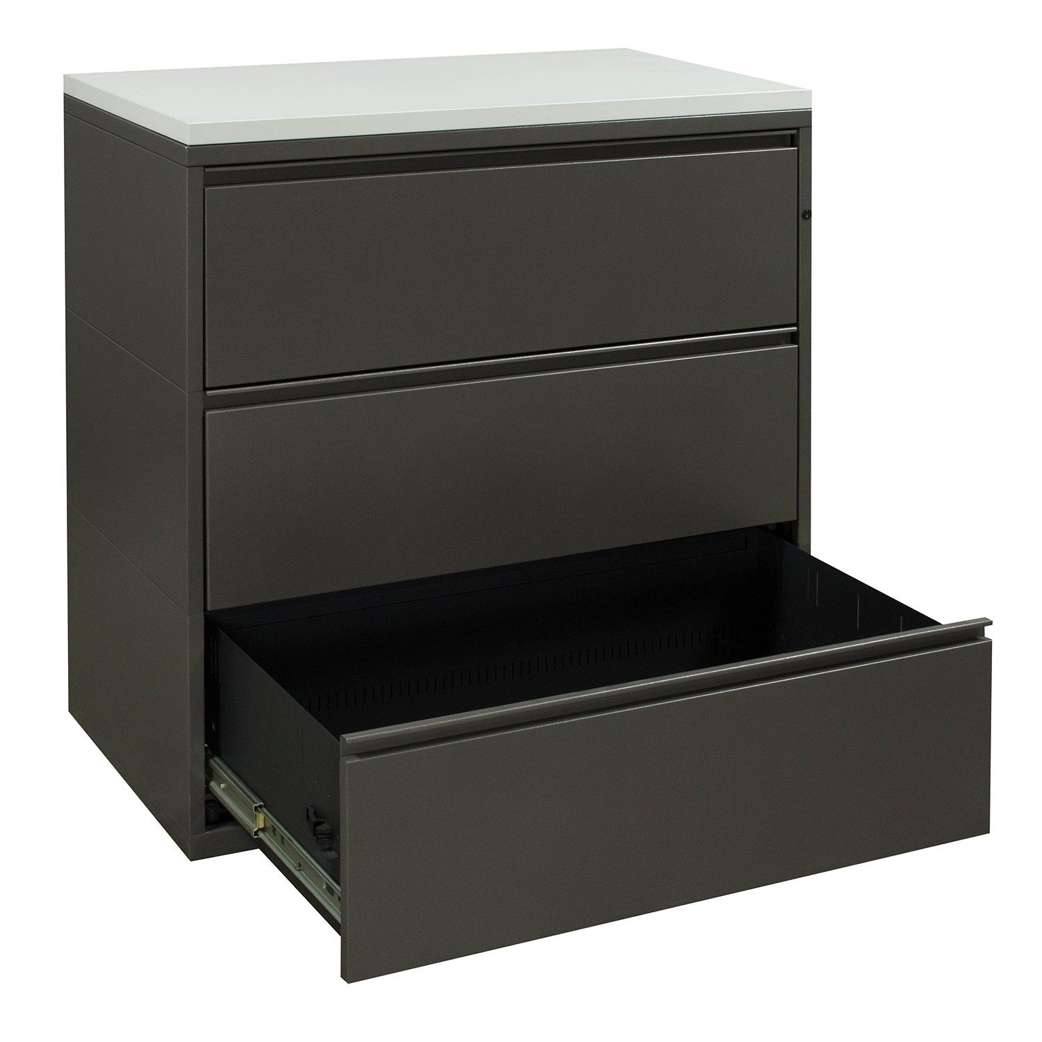 Herman Miller Meridian Used 3 Drawer 36 Inch Medium Tone Lateral File ...