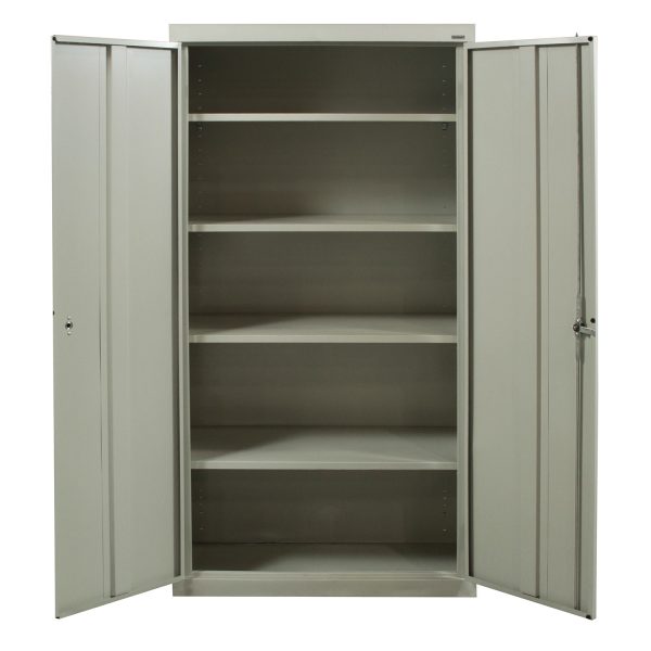 Sandusky Used 72 Inch Storage Cabinet, Light Gray - National Office ...