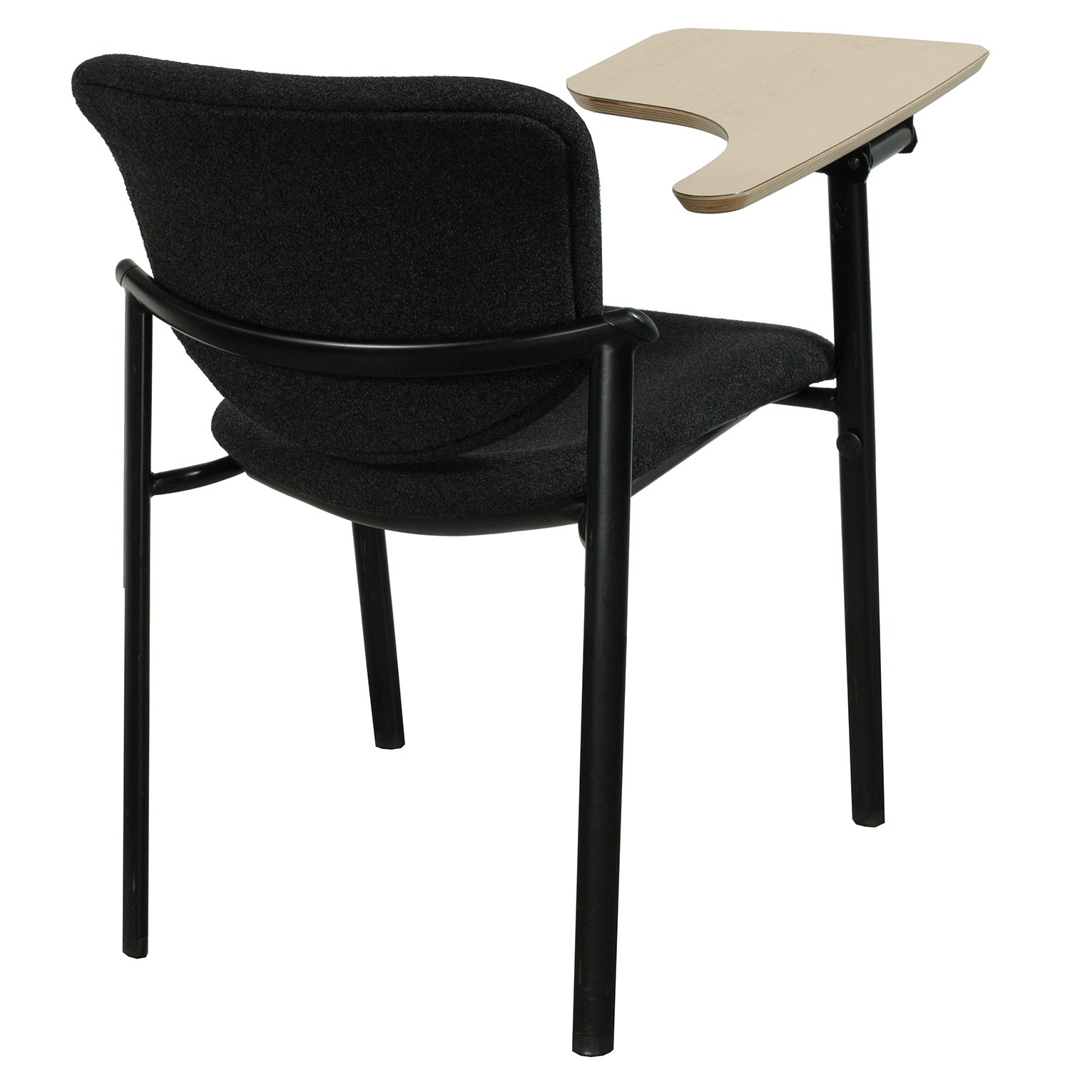 Haworth Improv Used Stackable Right Tablet Arm Chair, Black - National ...