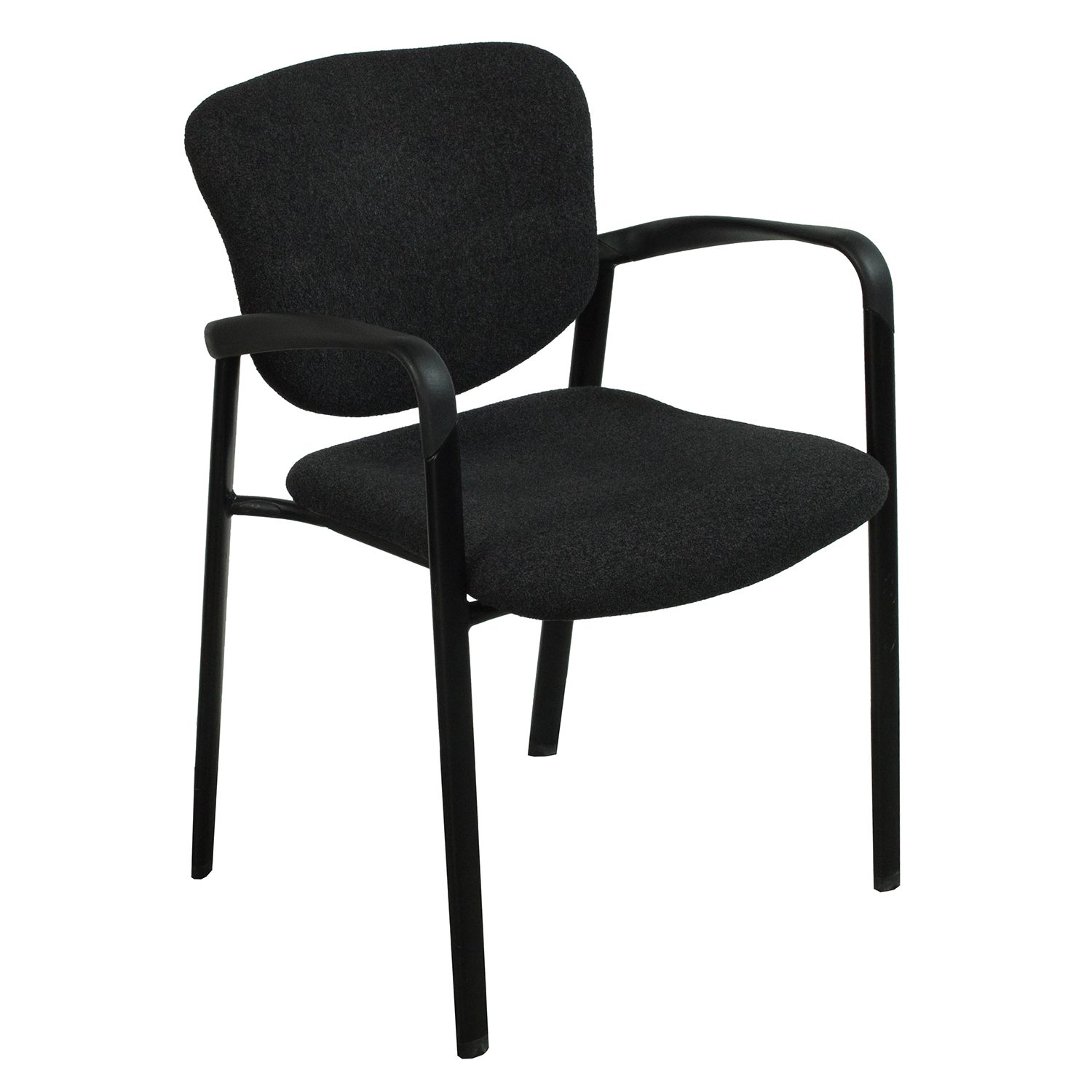 Haworth Improv Used Stackable Side Chair, Black - National Office ...
