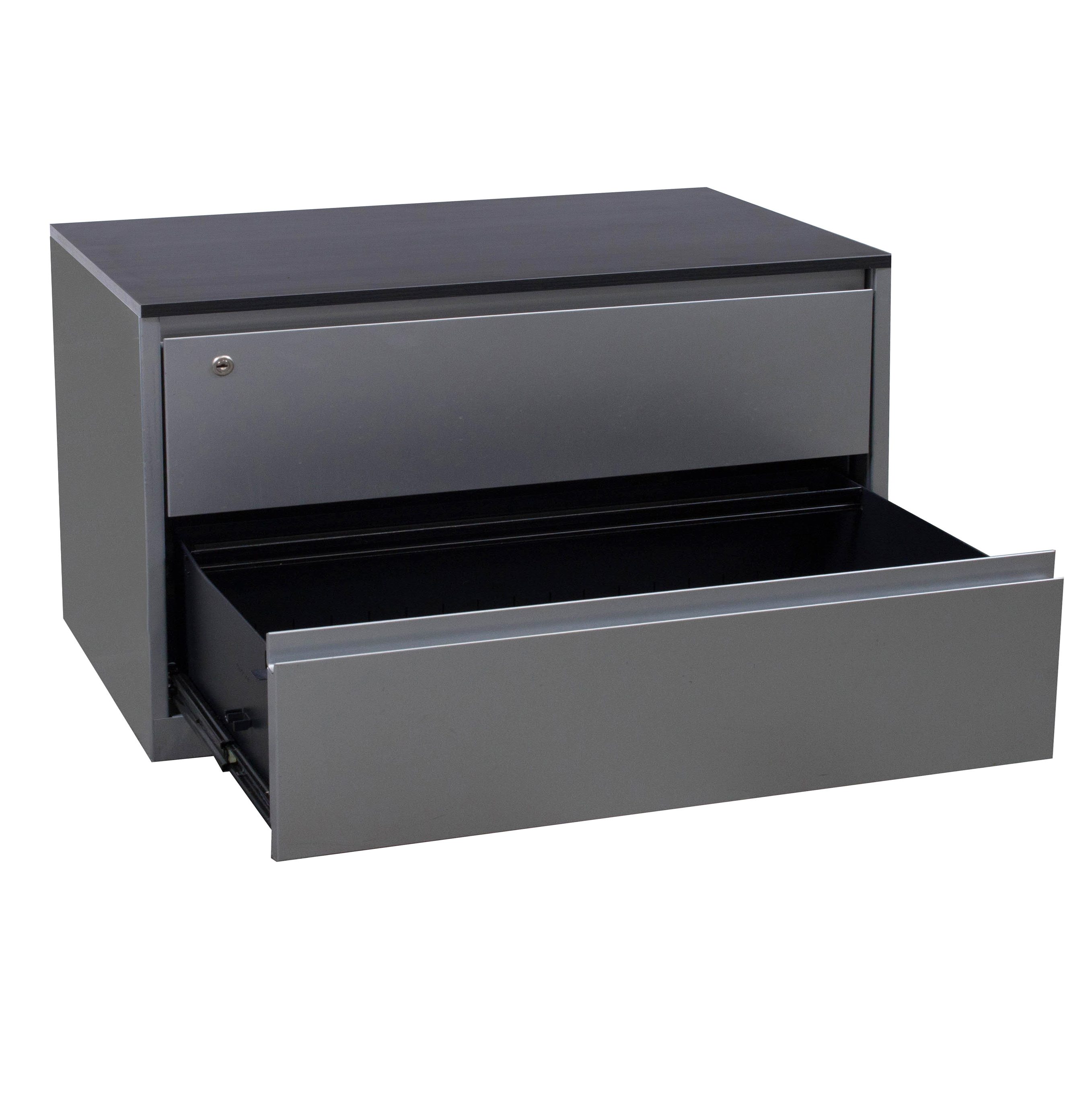 Steelcase 900 Series Used 2 Drawer Lateral File with Gray Laminate Top ...
