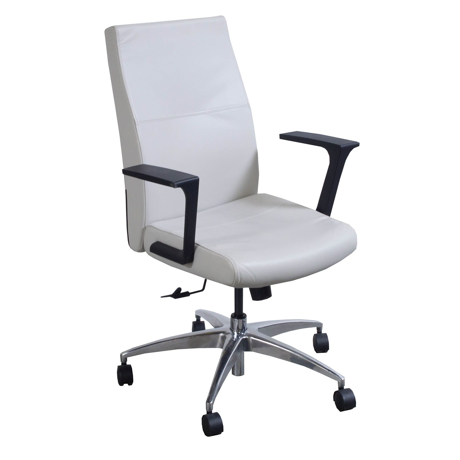 SitOnIt Prava Used Midback Leather Task Chair, White - National Office ...