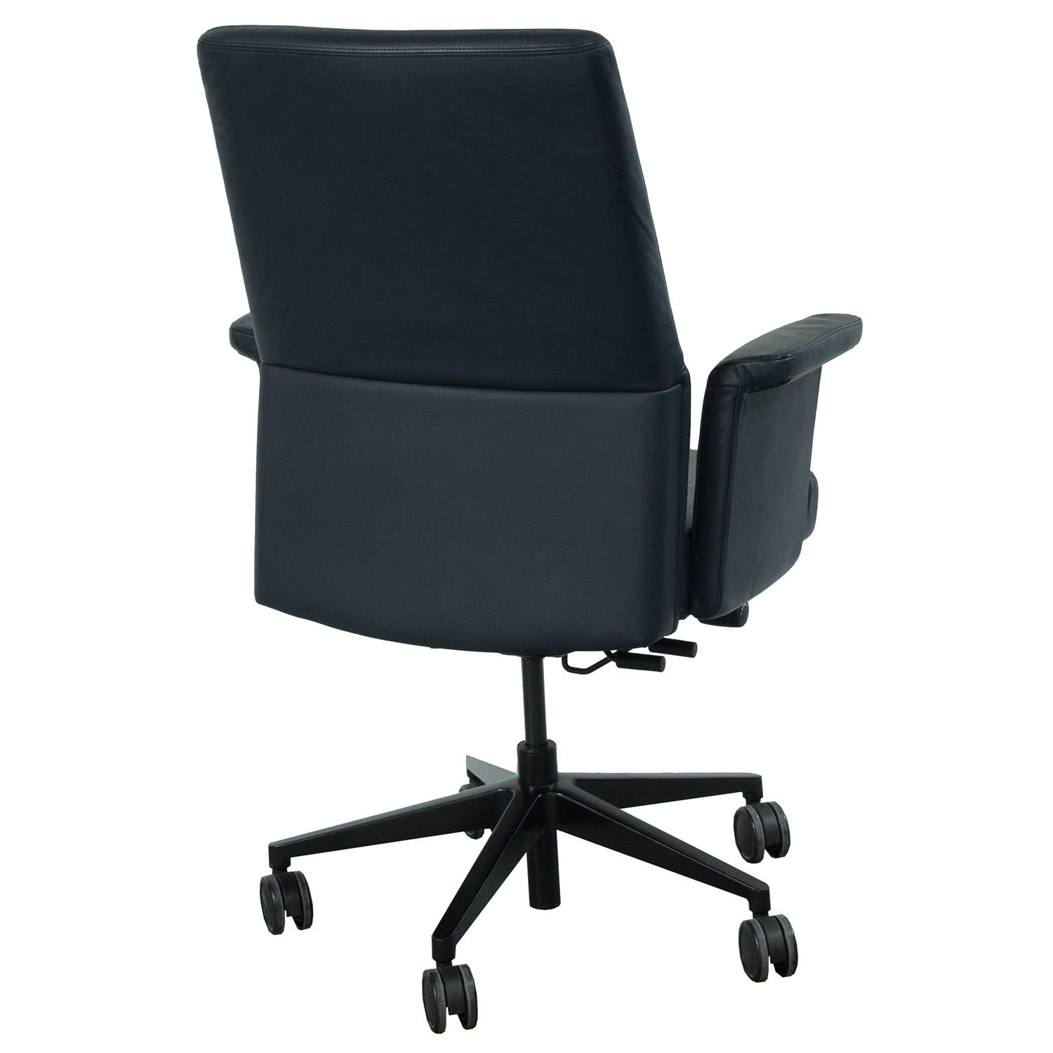 Steelcase Siento Midback Leather Conference Chair, Midnight Blue ...