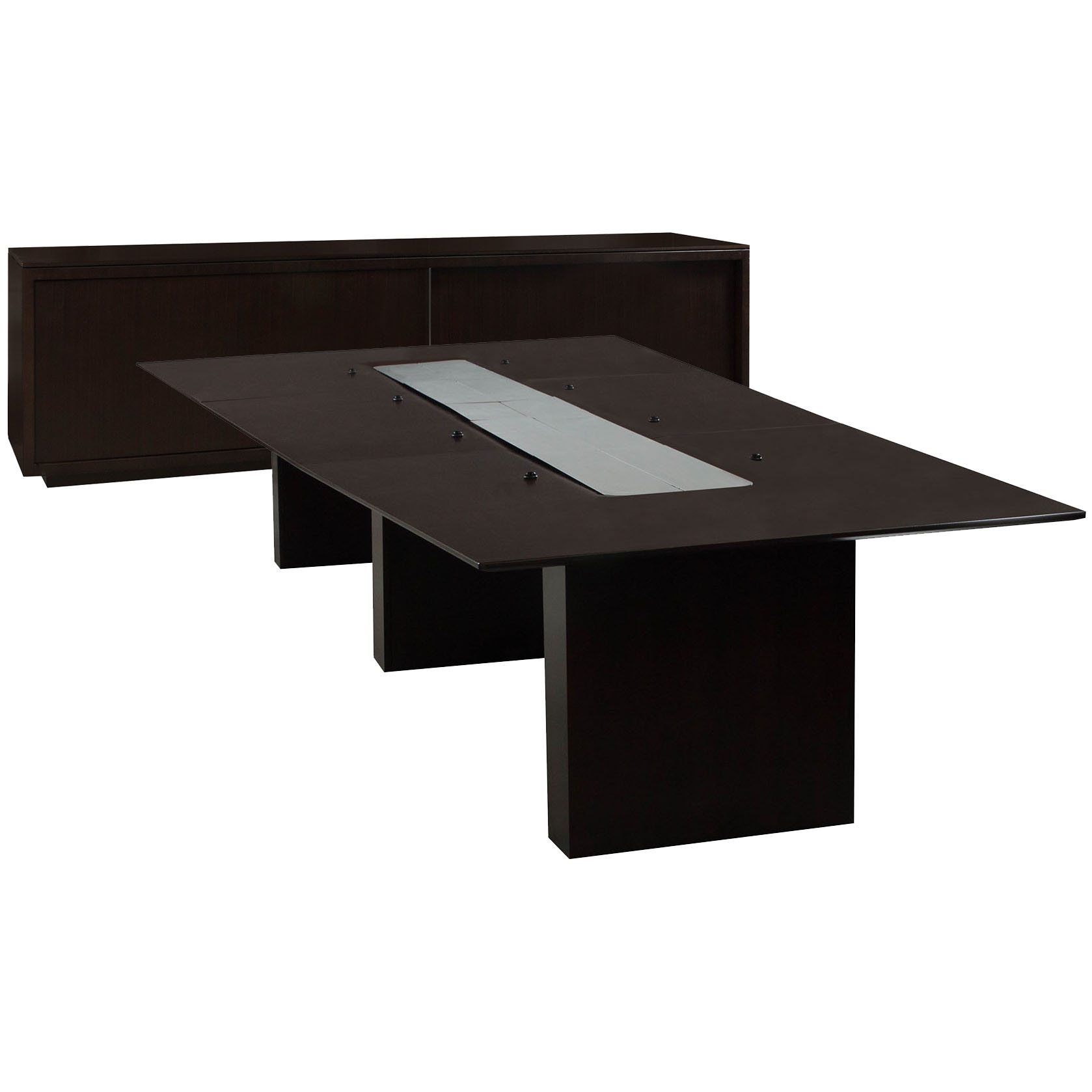 Bernhardt Used 14 Foot Conference Table Veneer Set, Espresso - National ...