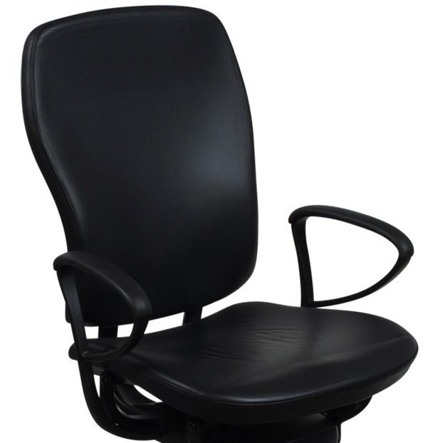 Herman Miller Geiger Foray Used Leather Conference Chair, Black ...