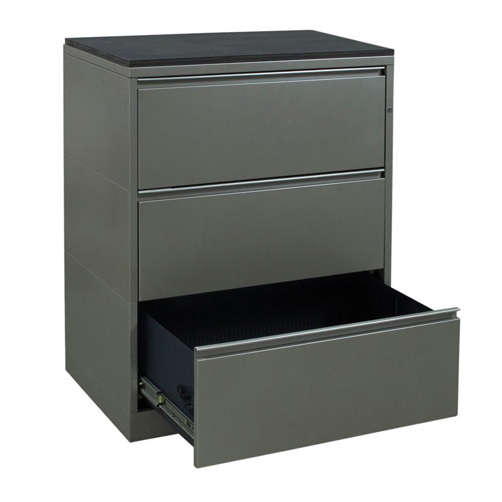 Herman Miller Meridian Used 3 Drawer 30 Inch Silver Lateral File ...