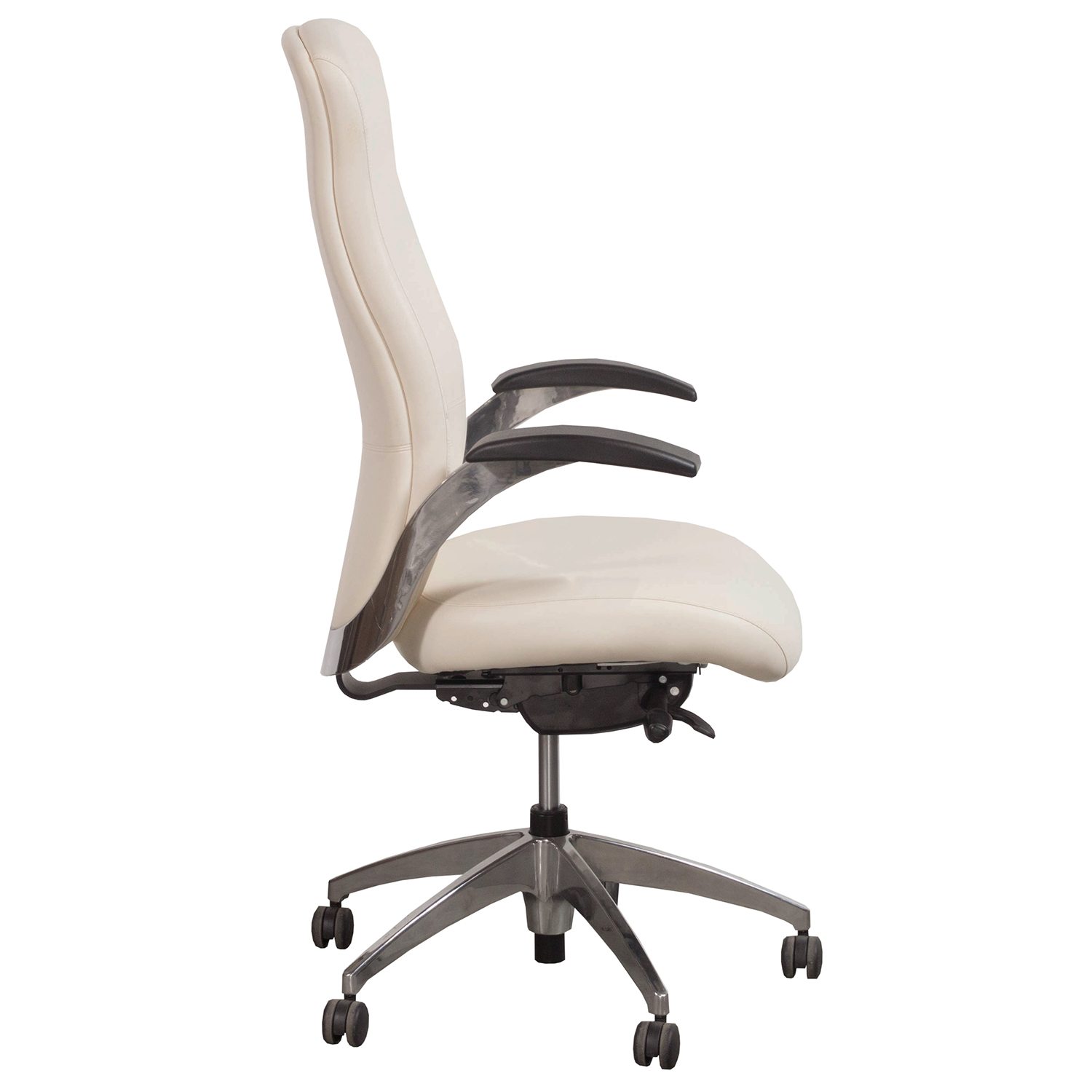 National Aurora Used Leather Executive Chair, White - National Office ...