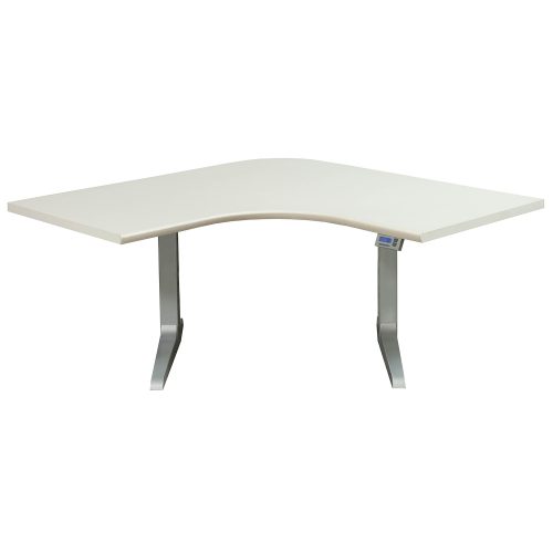 Haworth and Workrite Used Electric Lifting Corner Table, White ...