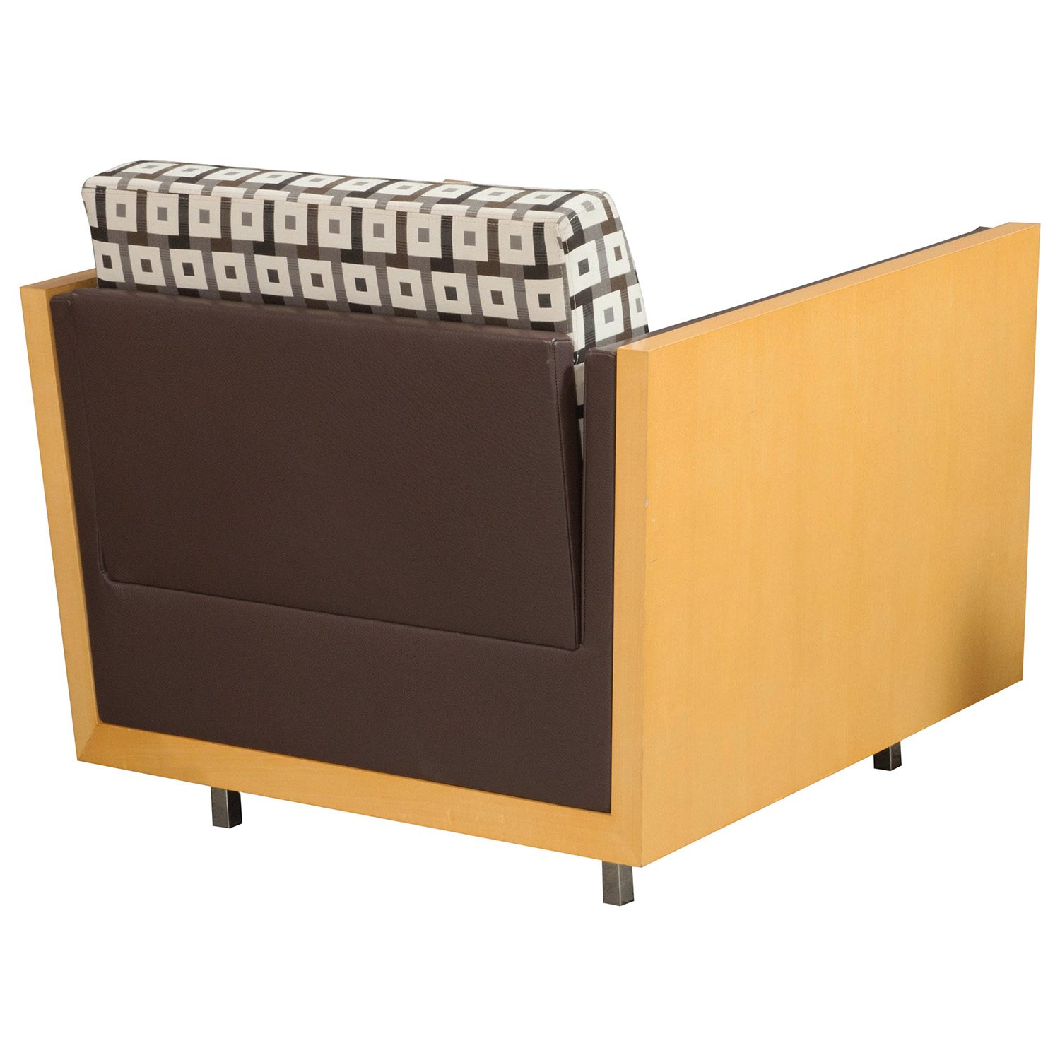 Used Lobby Chair, Brown Square Pattern - National Office Interiors and ...