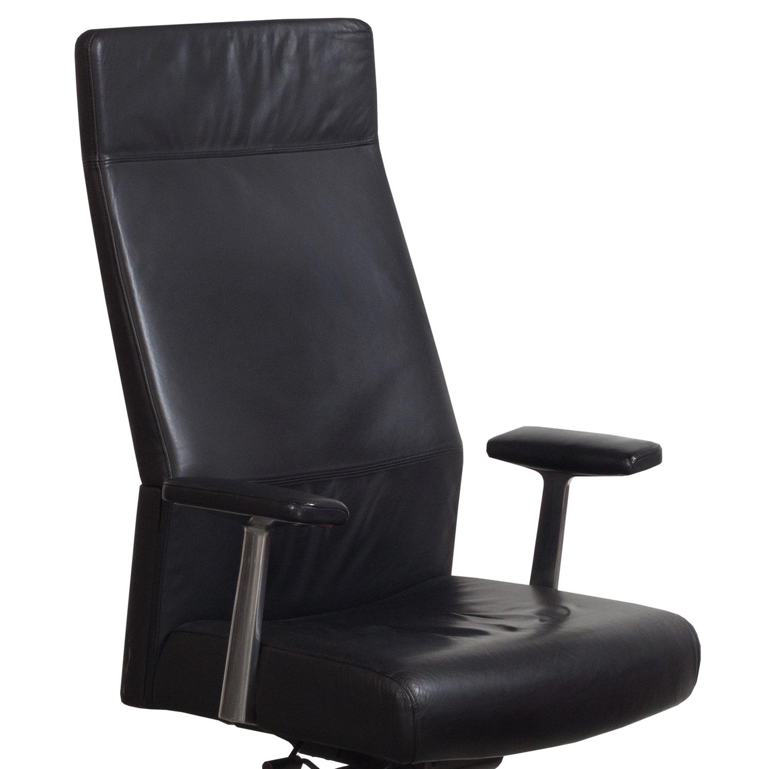 Steelcase Siento Highback Leather Executive Chair, Ebony - National ...