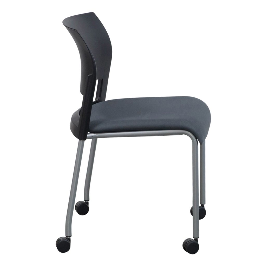 Steelcase Move Used Mobile Stack Chair, Black and Graphite - National ...