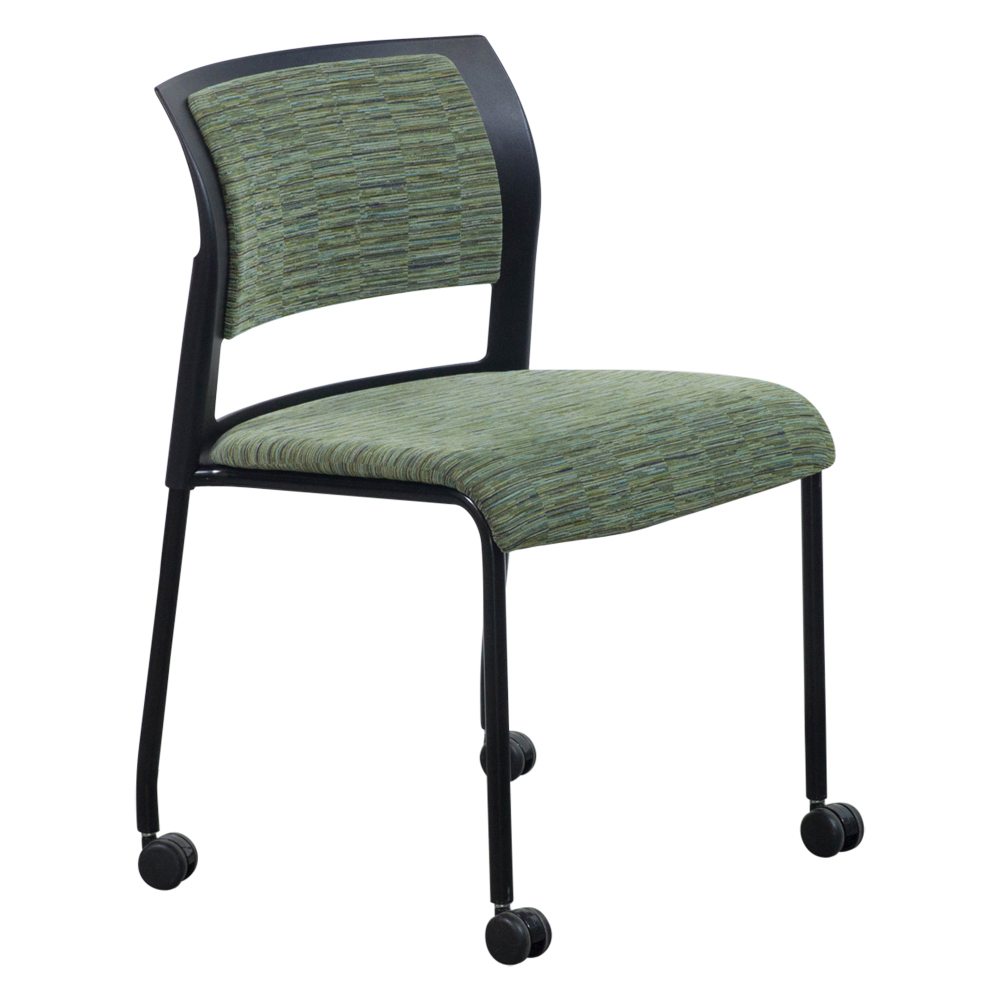 Steelcase Move Used Mobile Stack Chair, Green Line - National Office ...